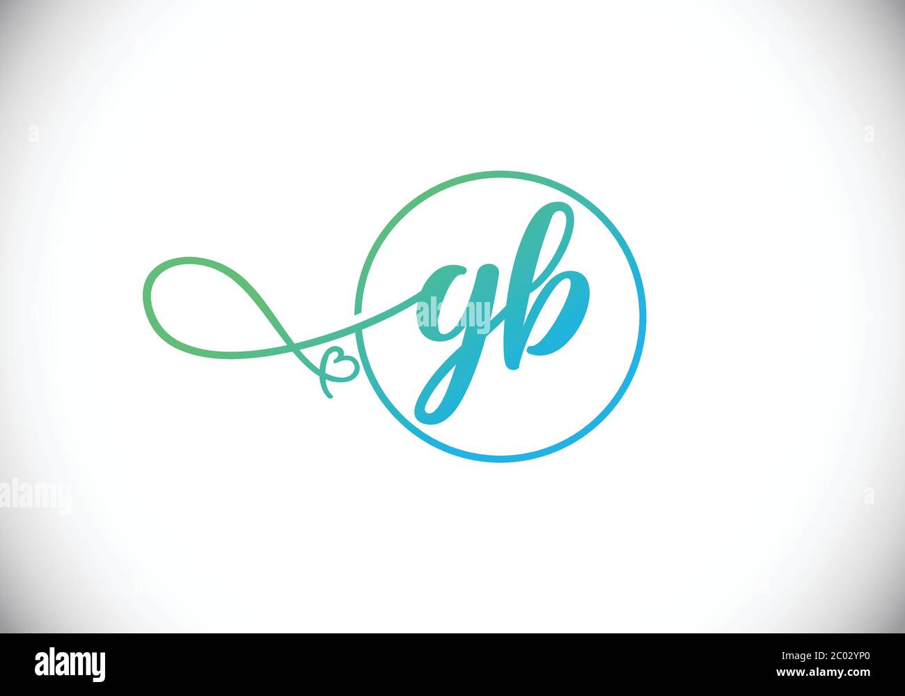 Initial Monogram Letter GB Logo Design Vector Template. GB Letter Logo ...