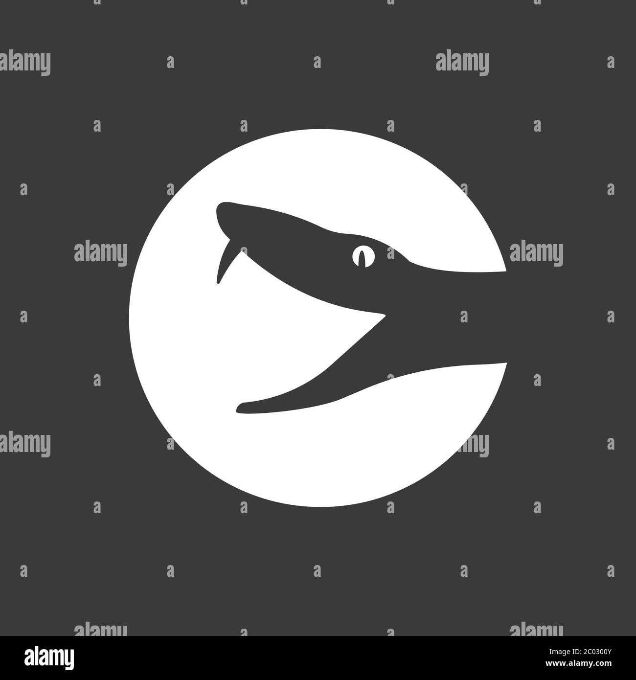 Snake vector icon, animal symbol isolated on background Stock Vector ...