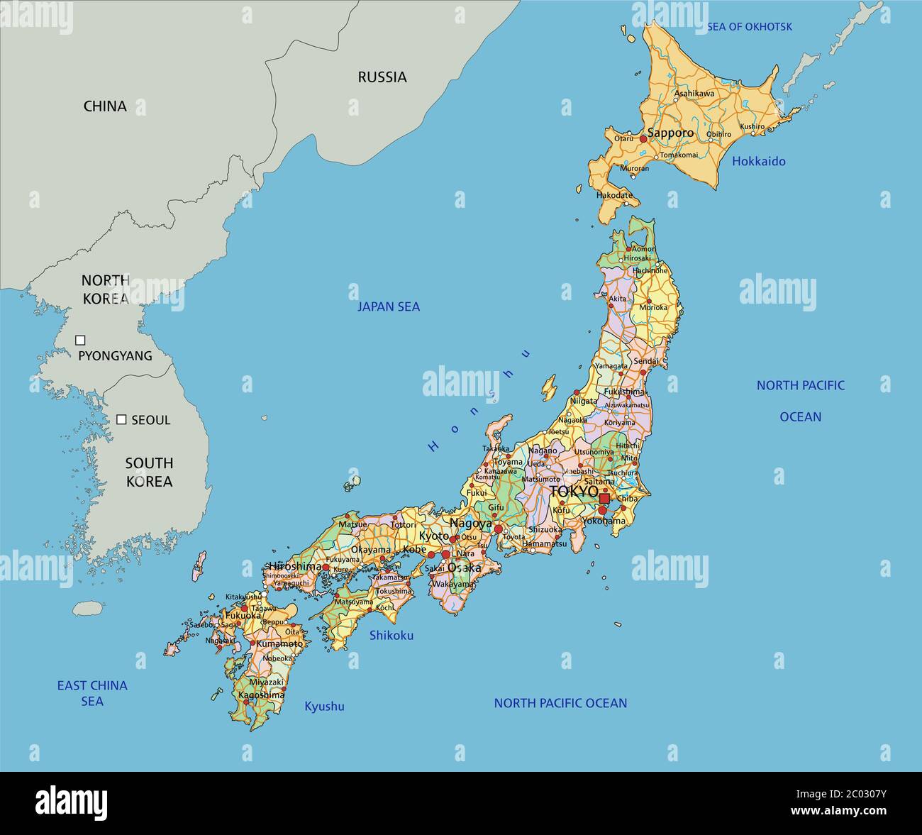 Political Map Of Japan