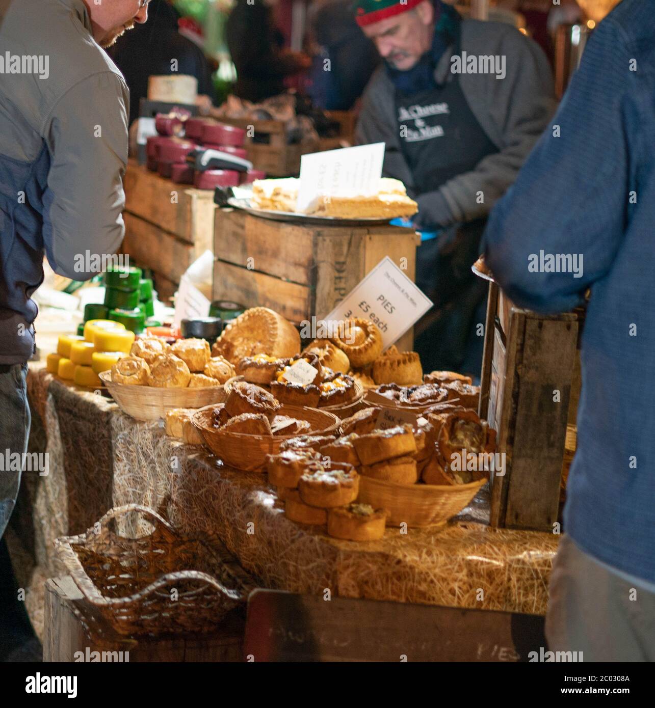 winter market stall Stock Photo - Alamy