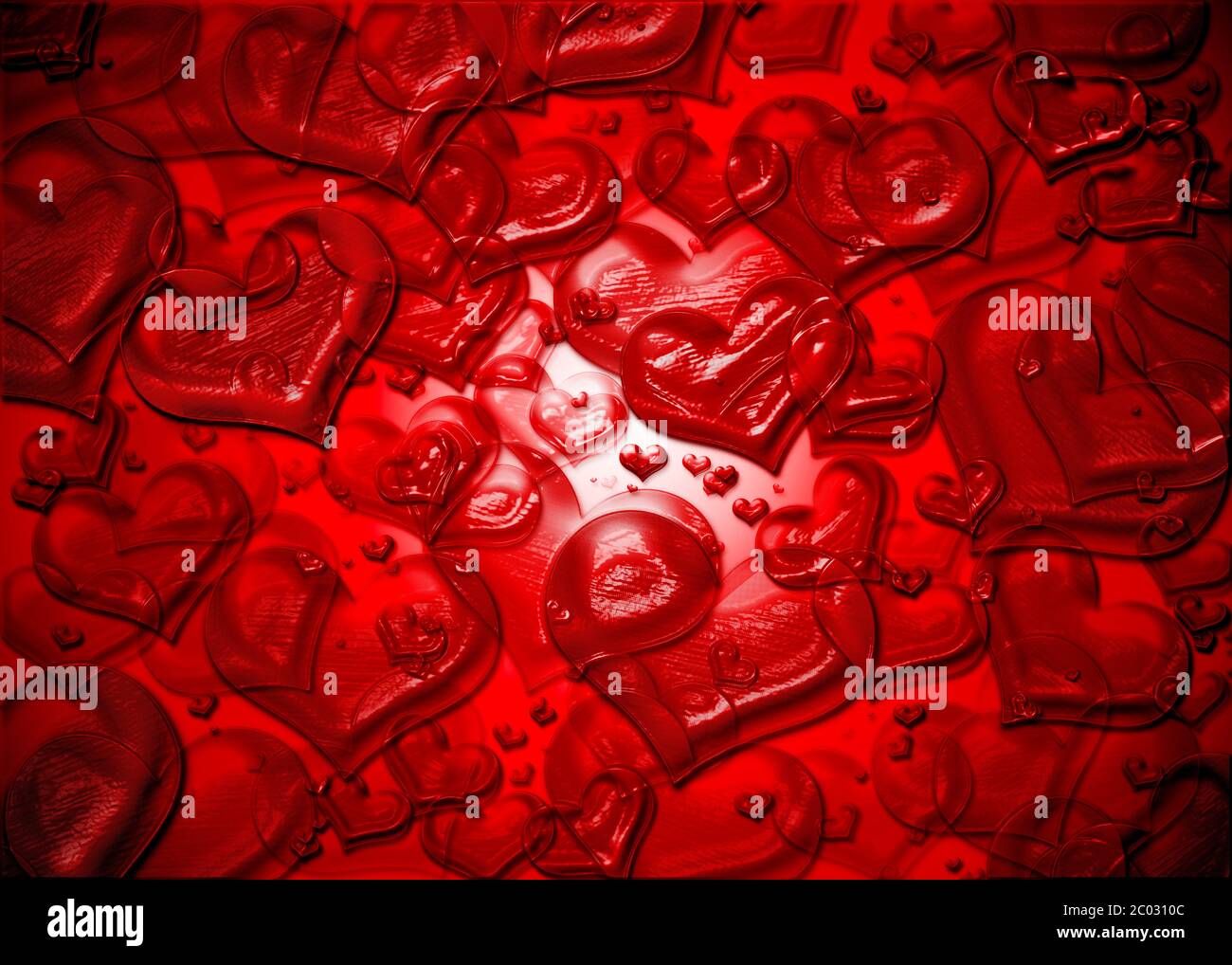 Heart center red gradient hi-res stock photography and images - Alamy
