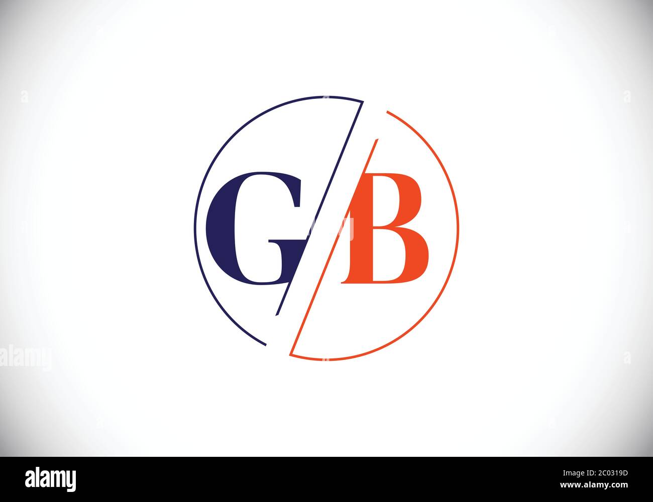 Initial Monogram Letter GB Logo Design Vector Template. GB Letter Logo ...