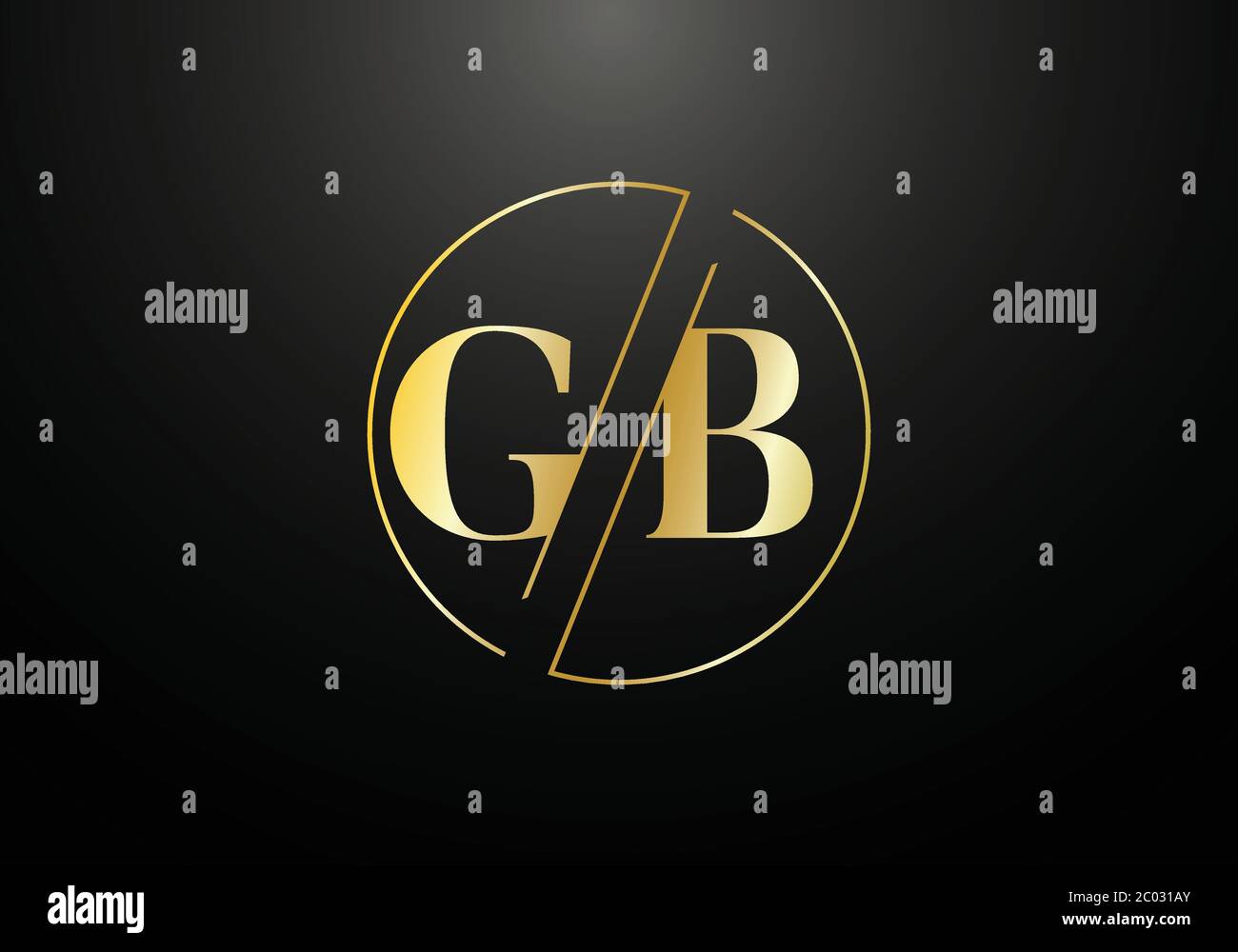 Initial Monogram Letter GB Logo Design Vector Template. GB Letter Logo ...