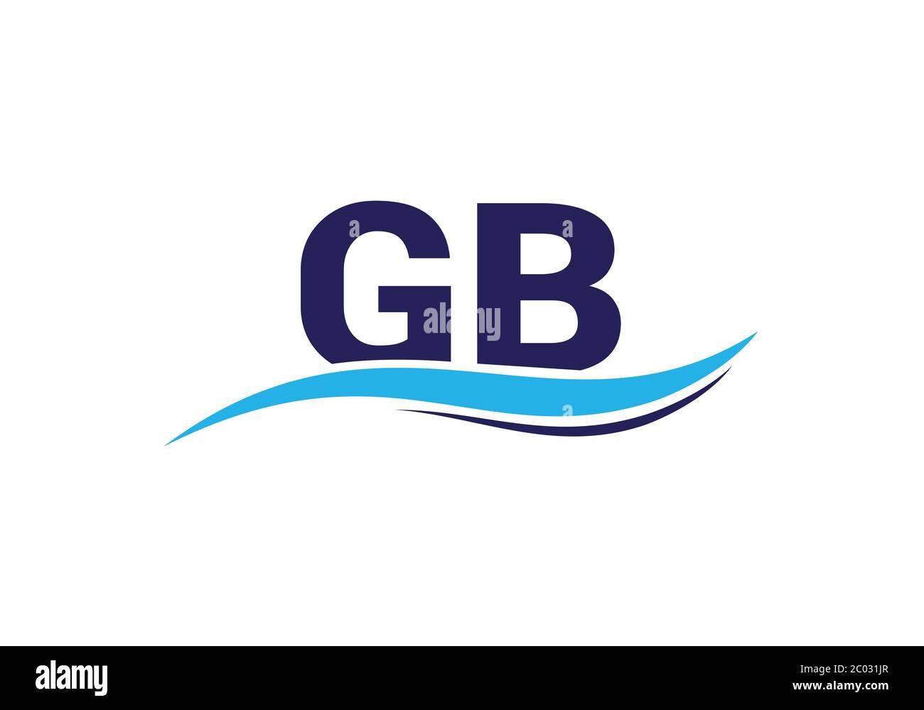 Initial Monogram Letter GB Logo Design Vector Template. GB Letter Logo ...