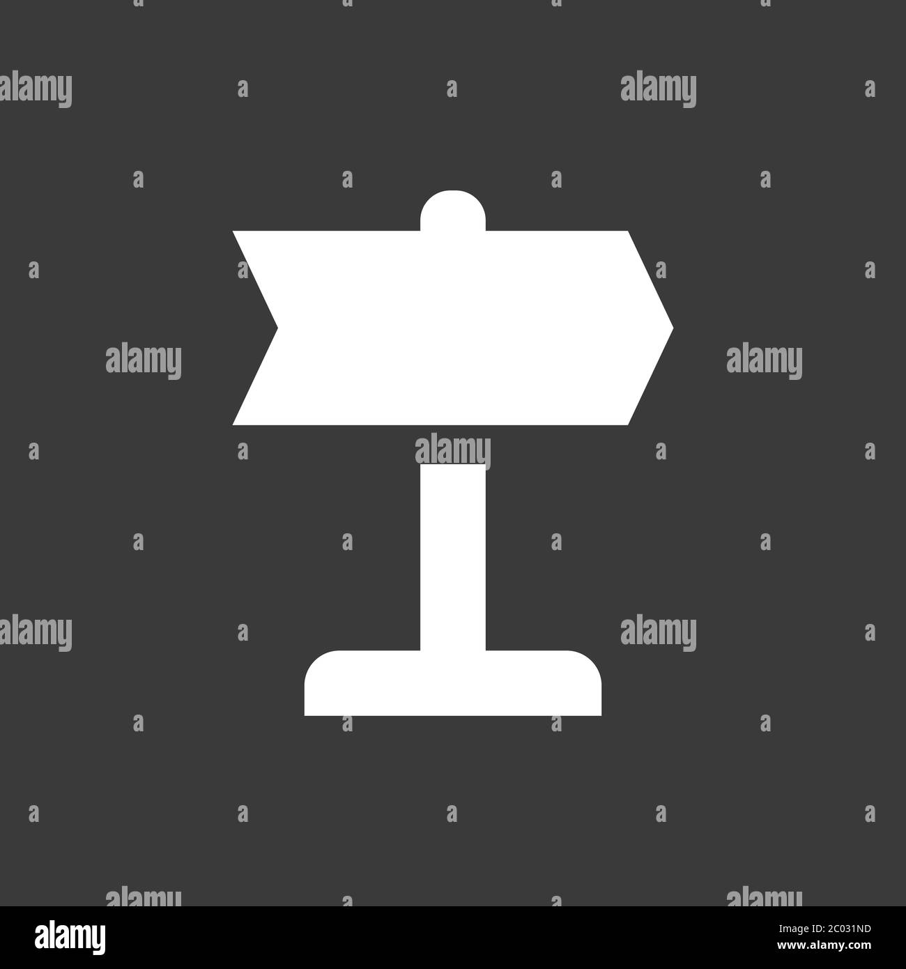 Signage icon. Signboard flat symbol. Illustration isolated on ...