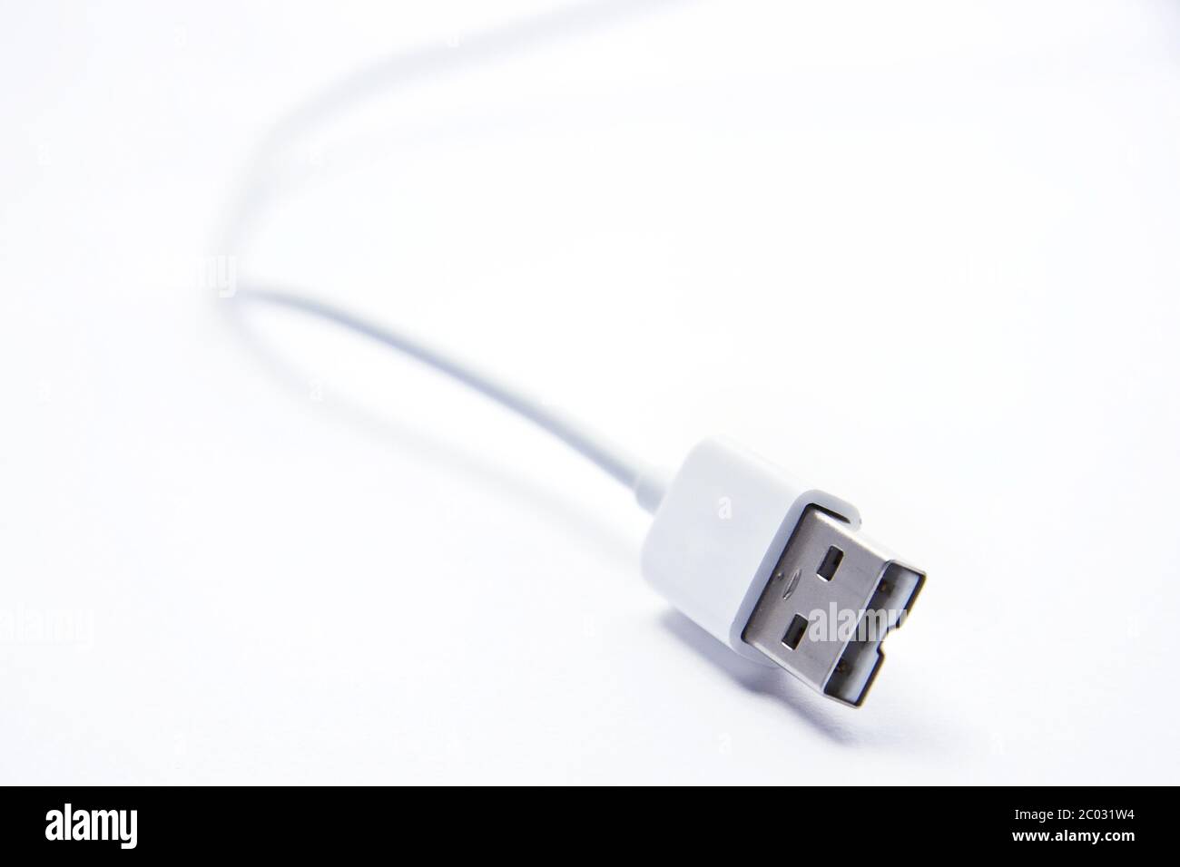 white usb jack Stock Photo - Alamy