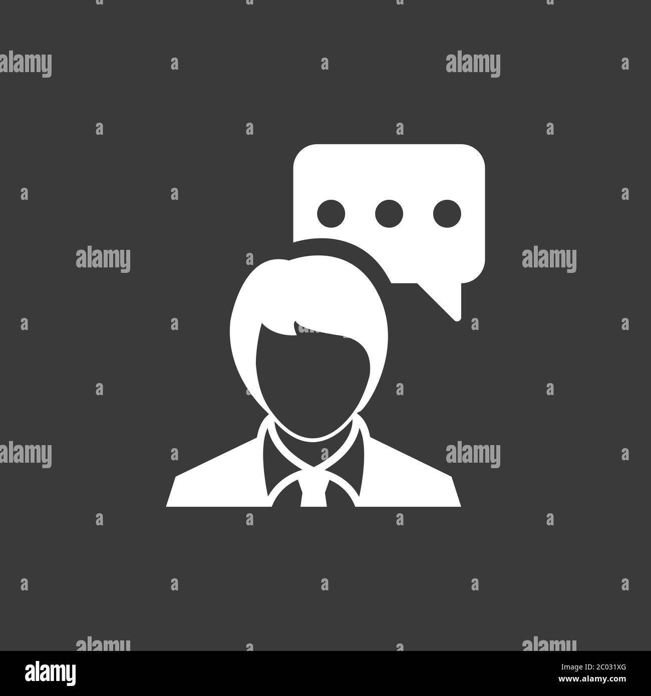 Talking vector icon. Dialogue,contact, conversational symbol isolated ...