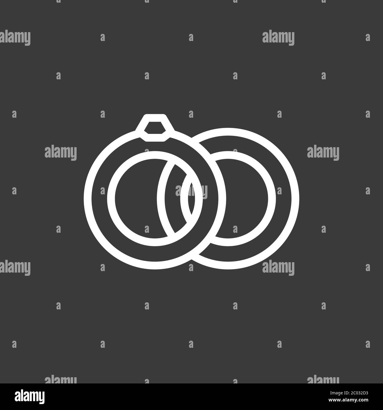 Ring icon, engagement and wedding ring. Vector illustration Stock ...