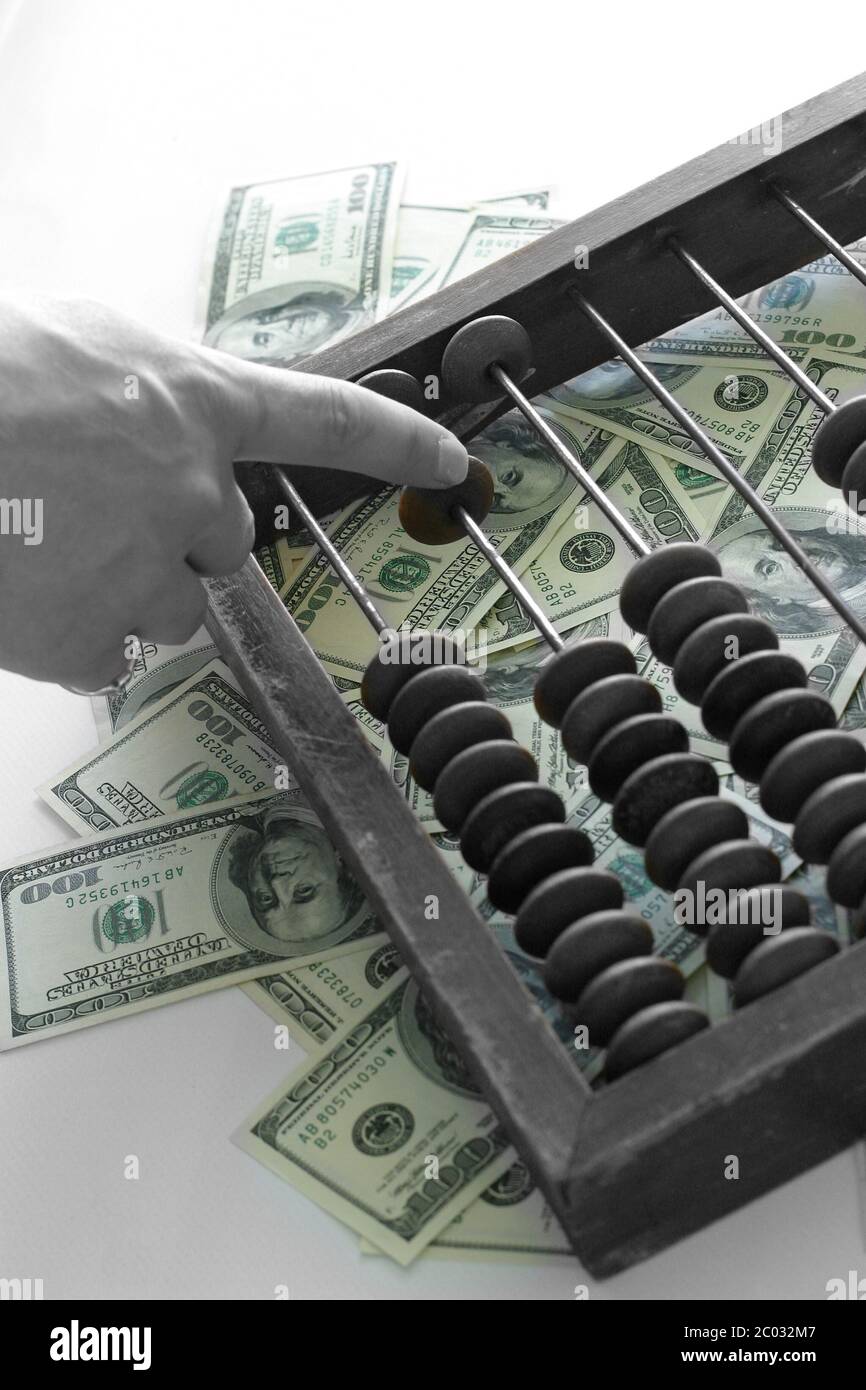 American dollars calculator close hi-res stock photography and images ...