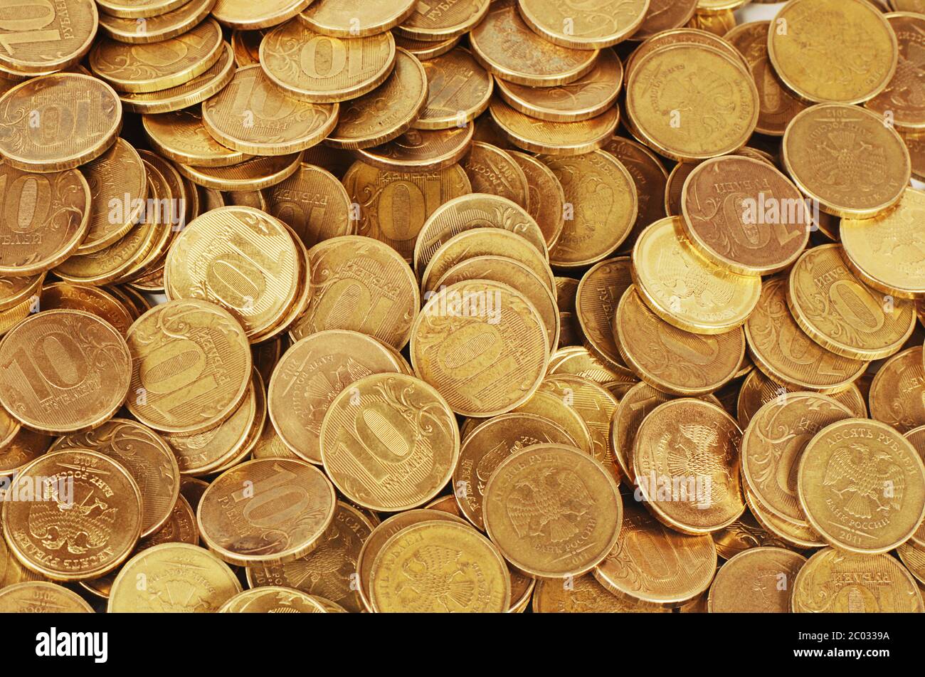 Gold money stack macro Stock Photo - Alamy