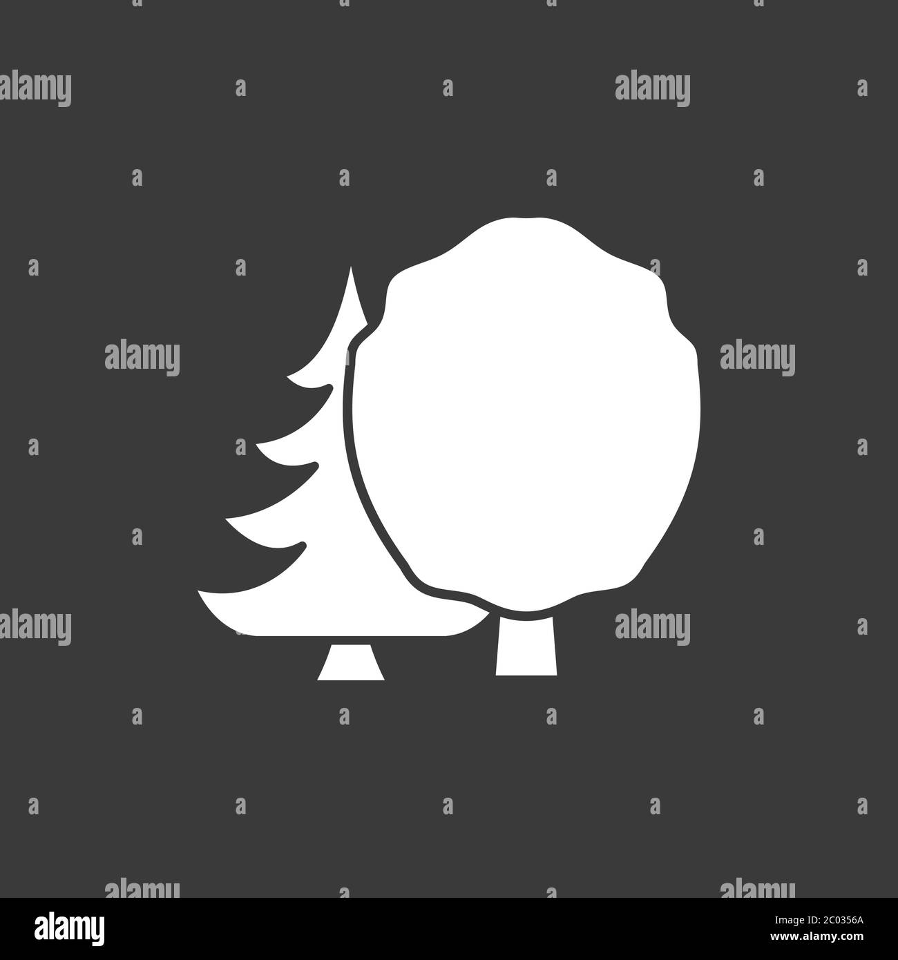 Trees vector icon, tree symbol isolated on background Stock Vector ...