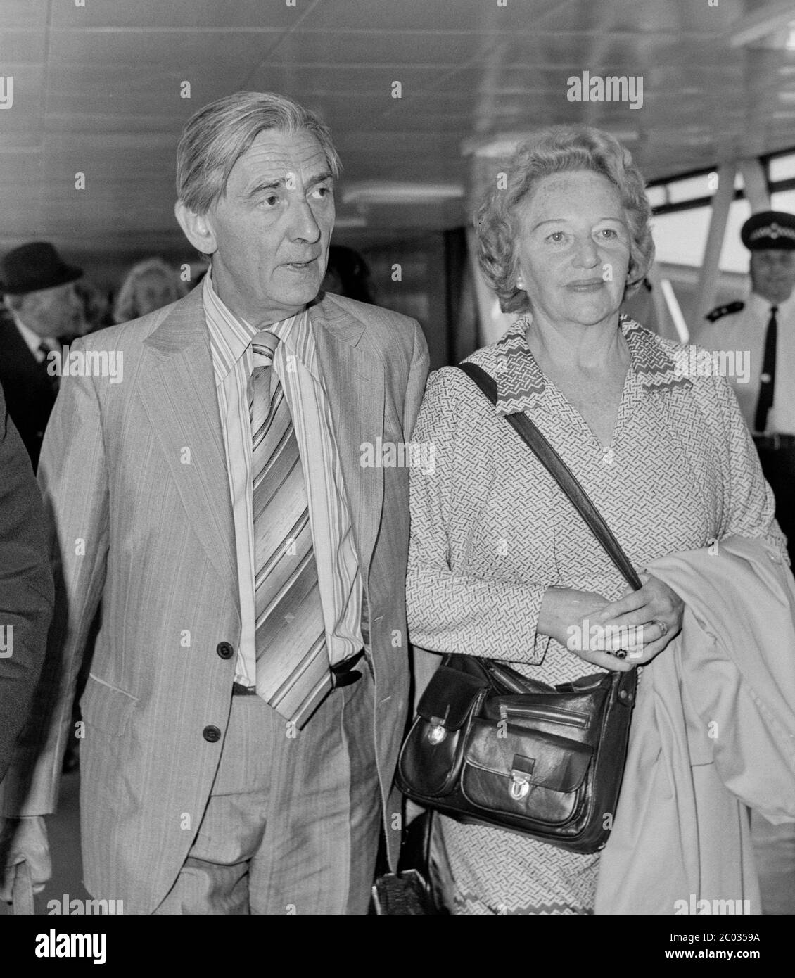 TUC general secretary Len Murray and his wife Heather arriving at ...