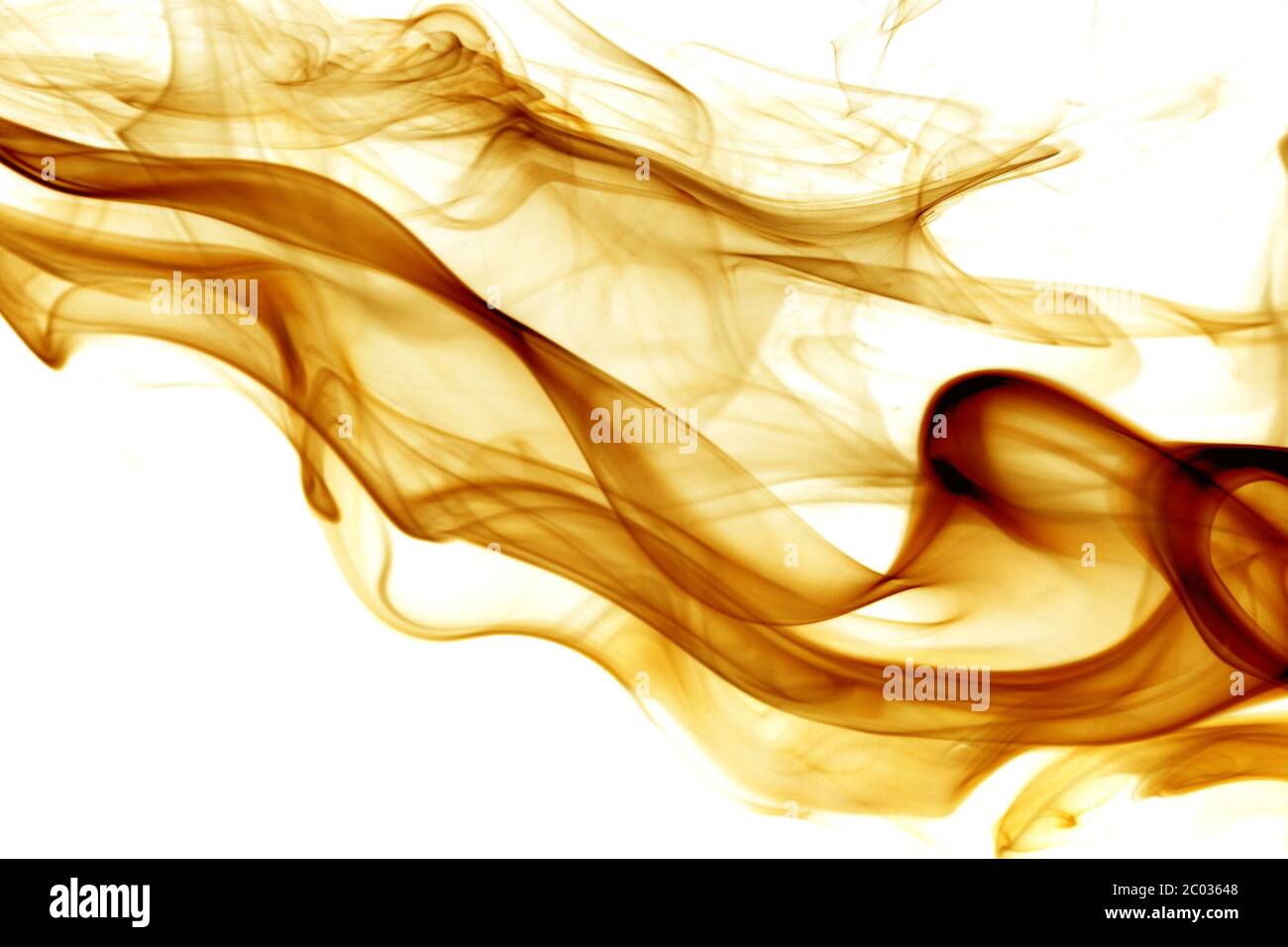 Beautiful smoke on the white background - macro photo Stock Photo - Alamy