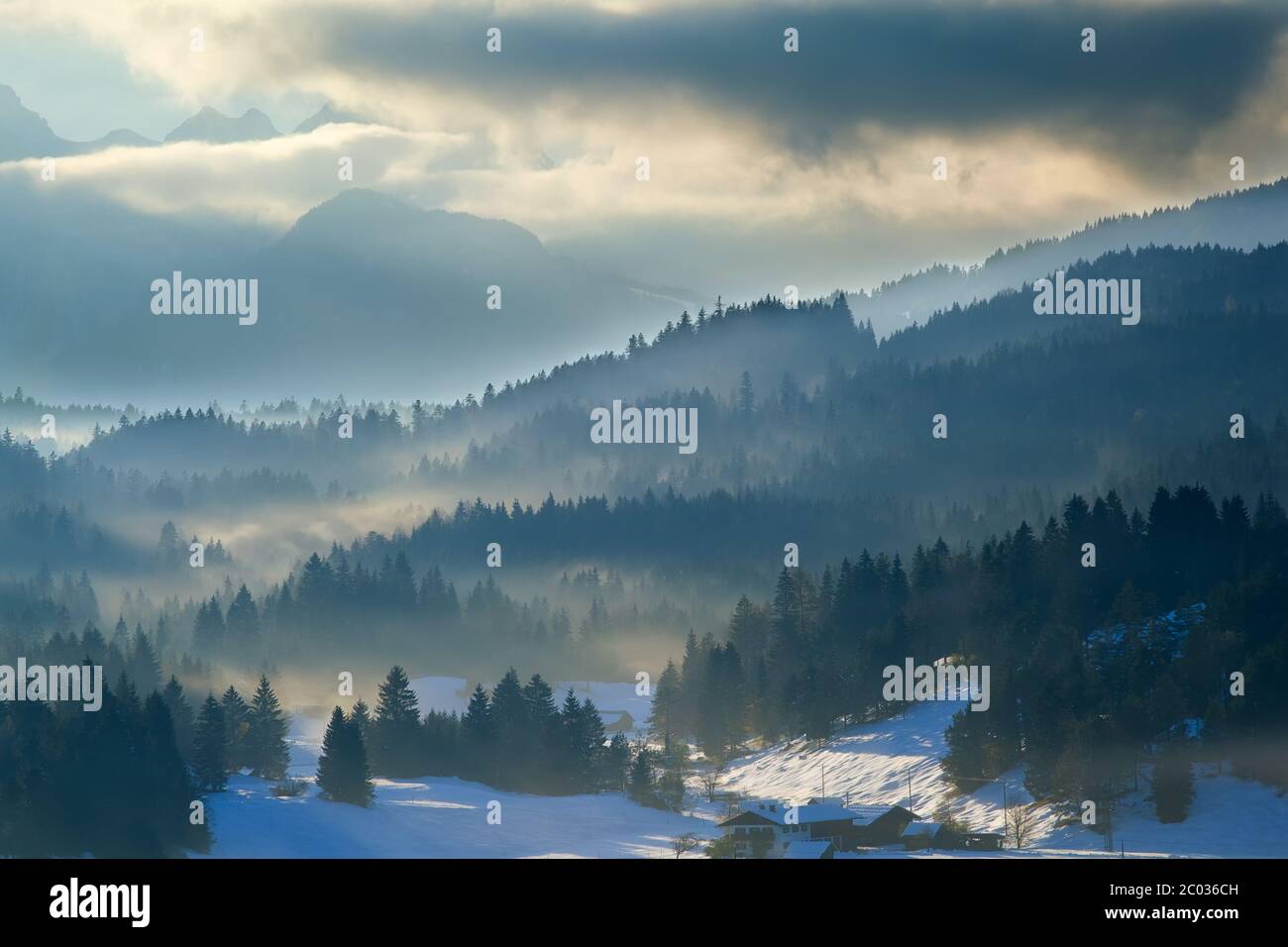 Sunset in alps hi-res stock photography and images - Alamy