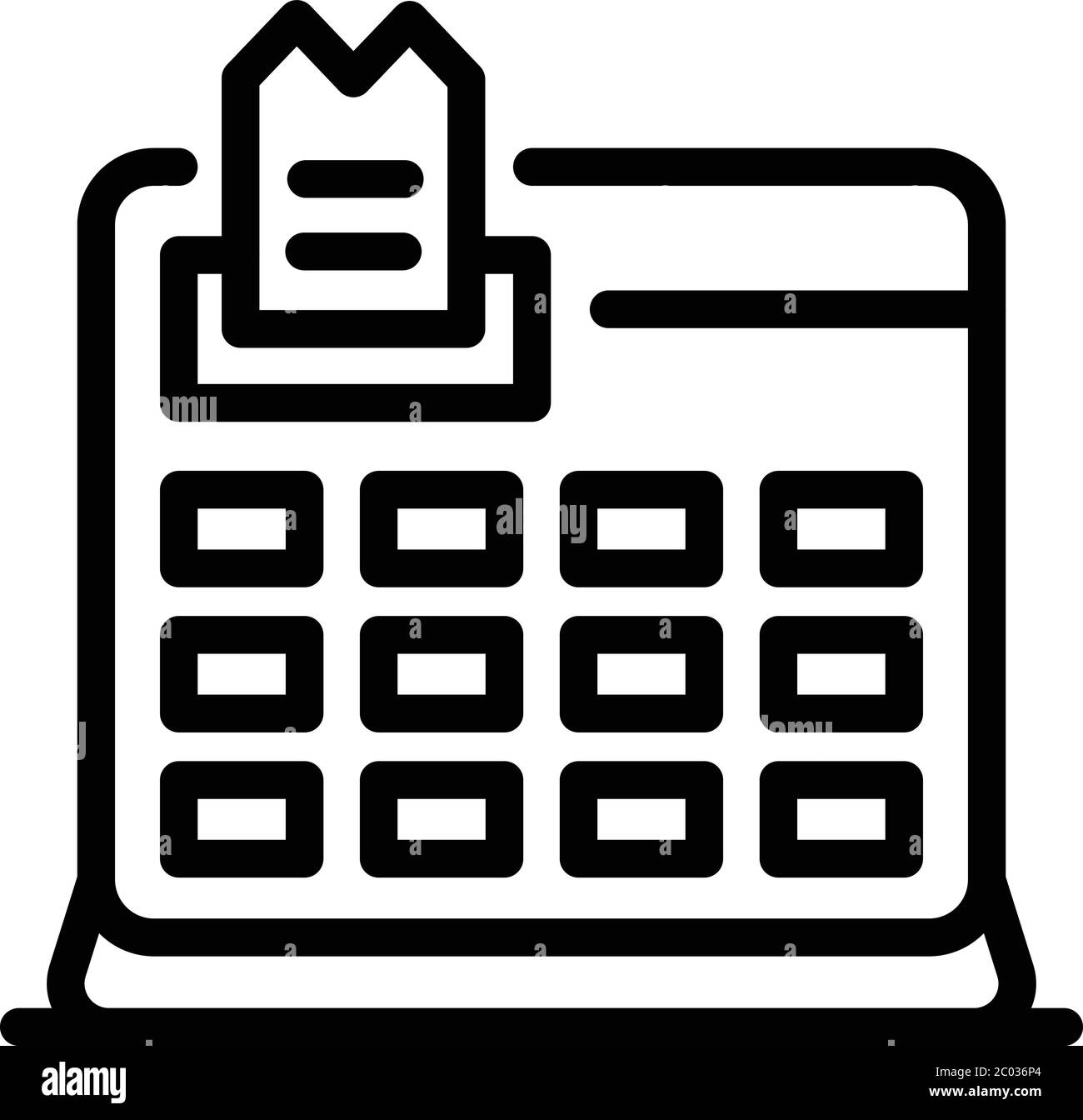 Cashier machine icon, outline style Stock Vector Image & Art - Alamy