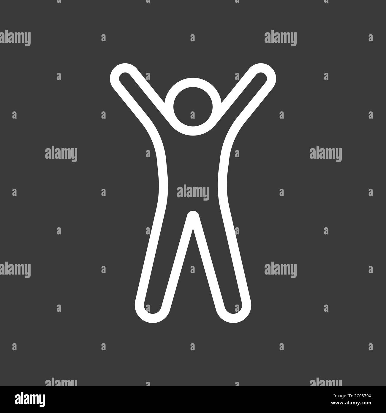 Victory vector icon. Winner symbol isolated on background Stock Vector ...