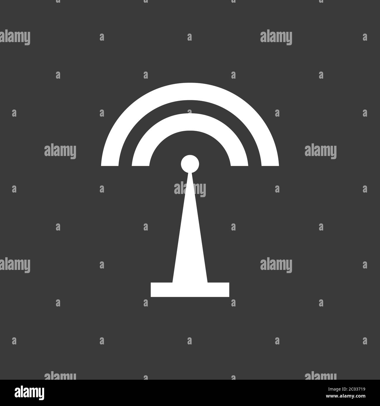Wifi vector icon. Computer and network connections symbol isolated on ...
