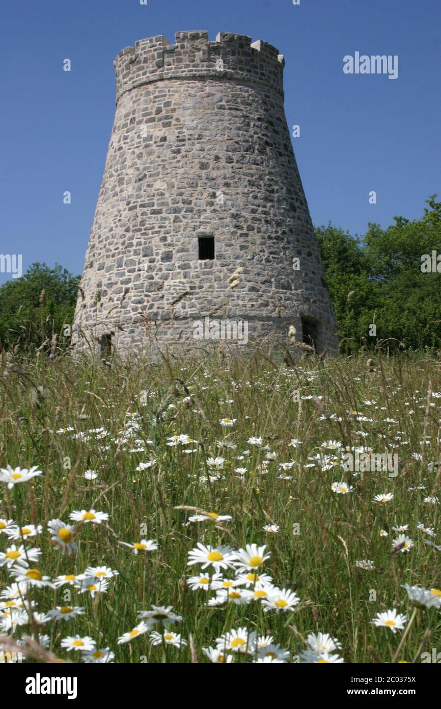 Windmill stump 1 Stock Photo - Alamy