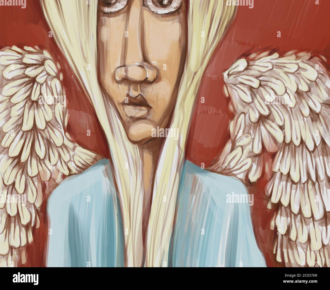 angel digital painting Stock Photo - Alamy