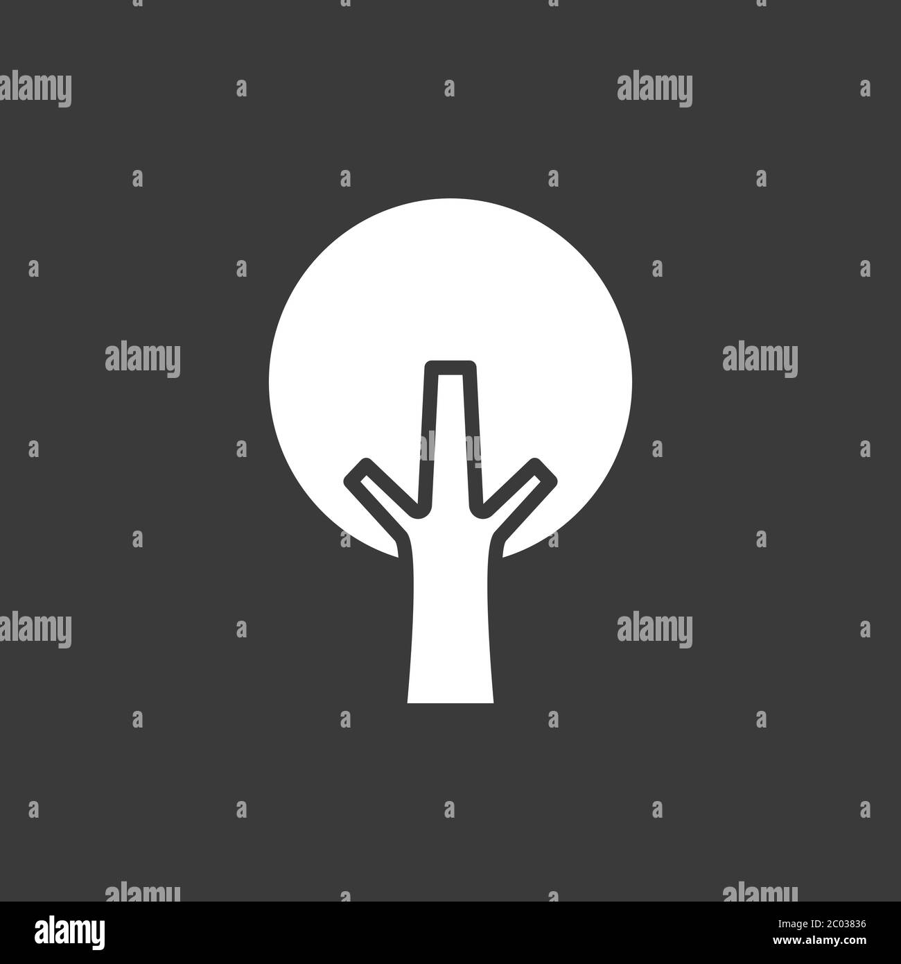 Tree vector icon, trees symbol isolated on background Stock Vector ...