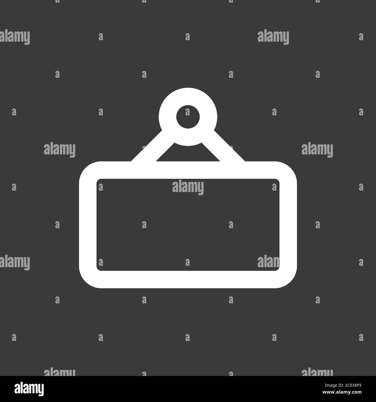 Signage icon. Signboard flat symbol. Illustration isolated on ...