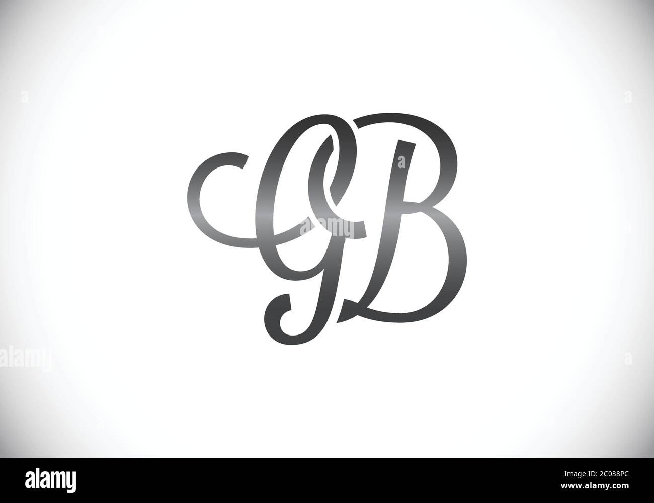 Initial Monogram Letter GB Logo Design Vector Template. GB Letter Logo ...