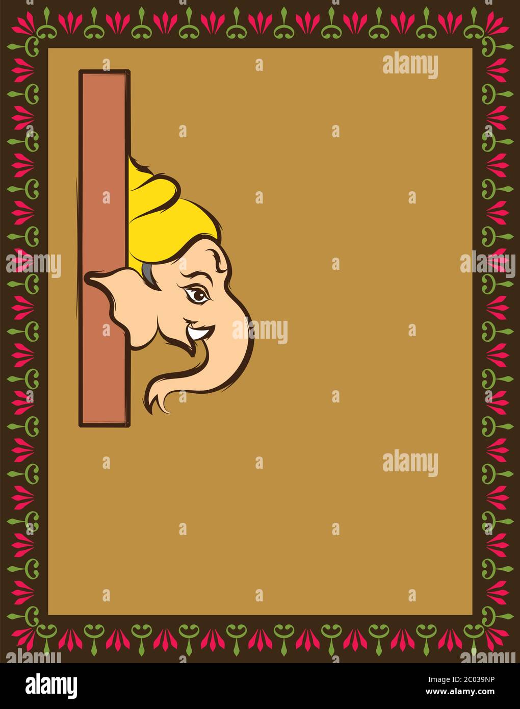 Ganesha The Lord Of Wisdom Vector Illustration Stock Vector Image & Art ...