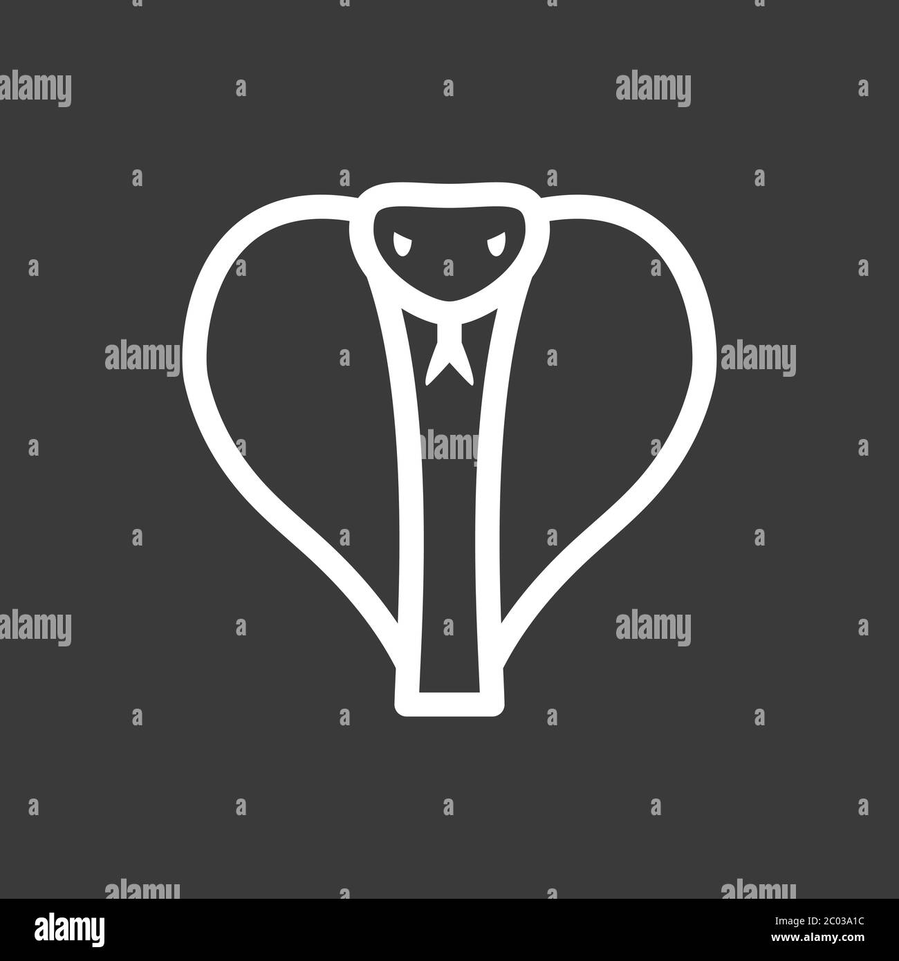 Snake vector icon, animal symbol isolated on background Stock Vector ...