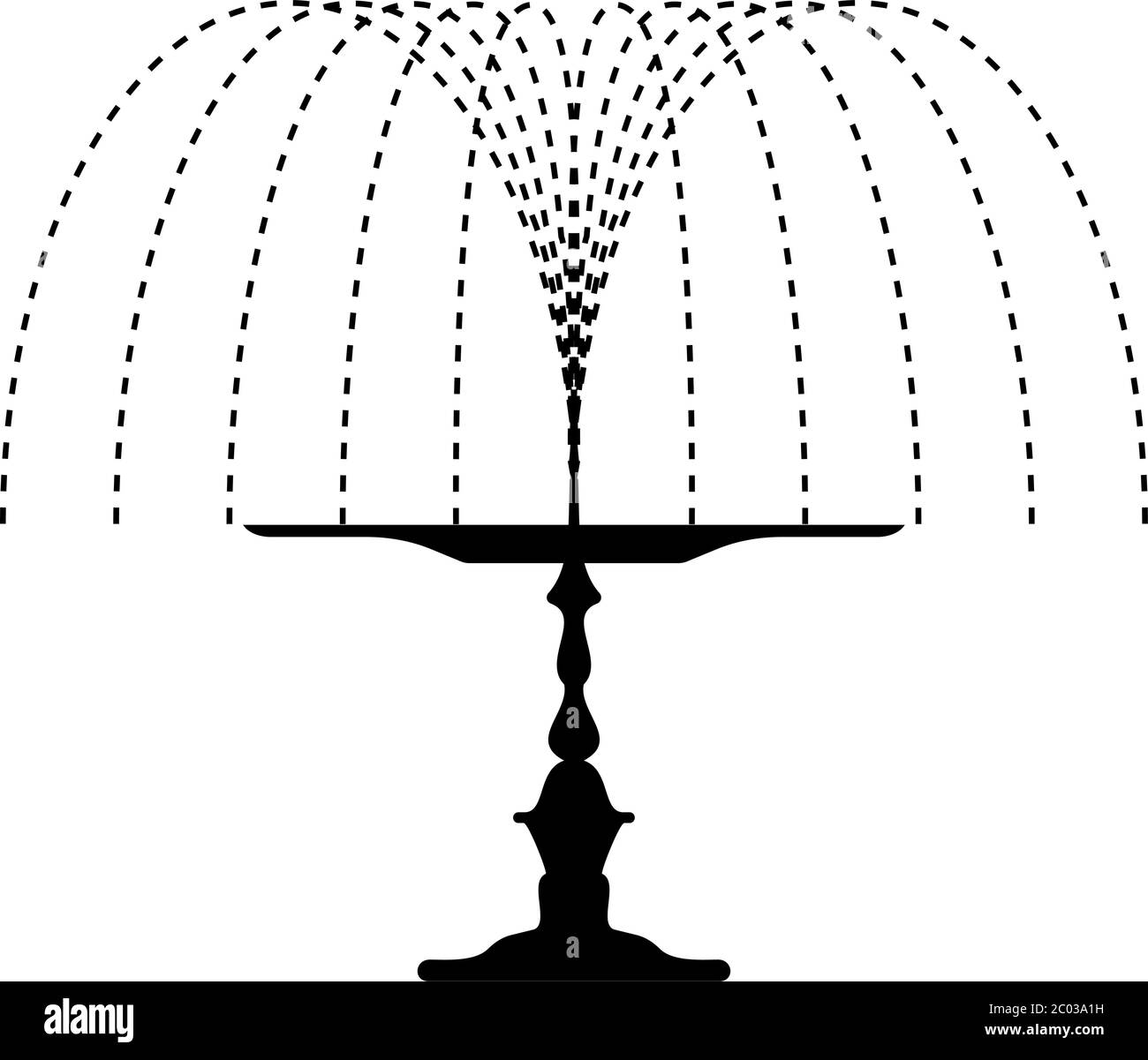 Fountain stream icon black Stock Vector Images - Alamy