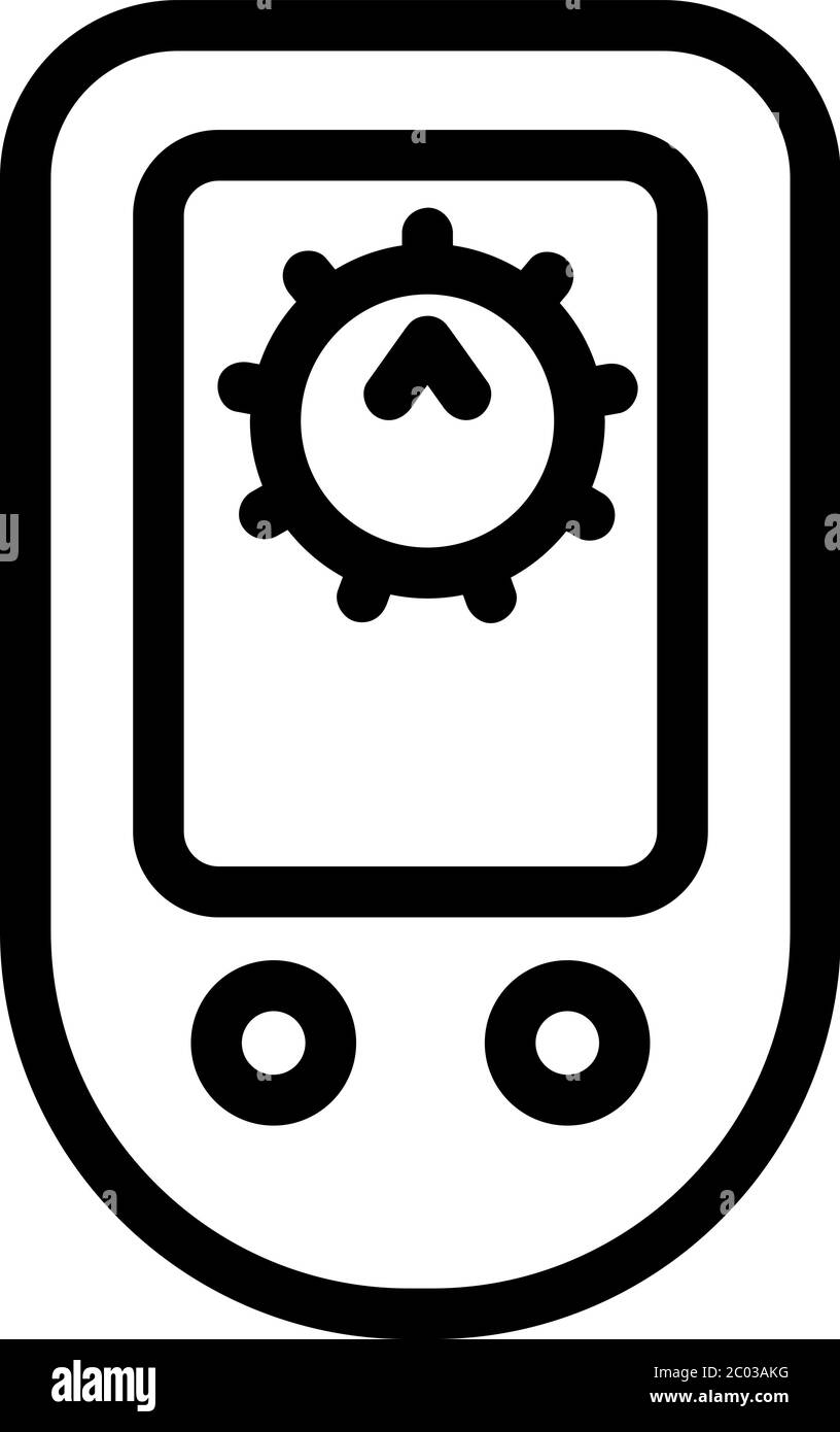 compass electronic device icon vector outline illustration Stock Vector ...