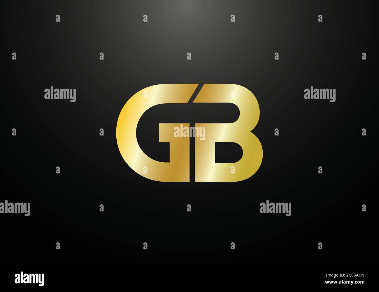 Initial Monogram Letter GB Logo Design Vector Template. GB Letter Logo ...