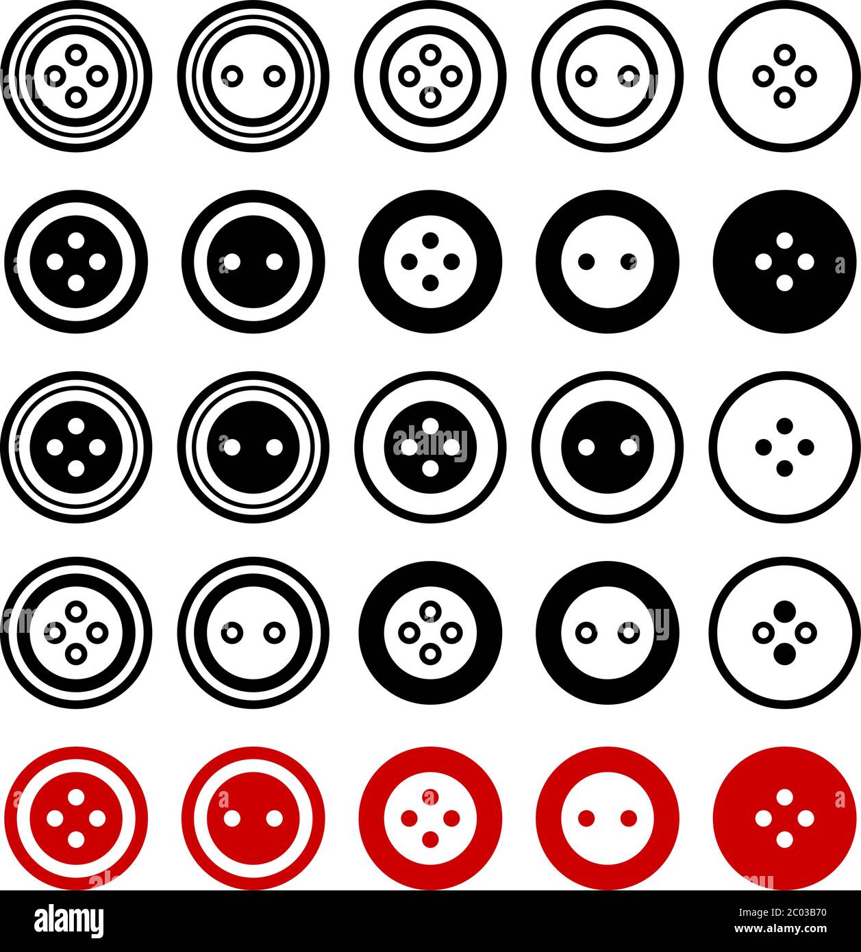 Clothes Button Vector