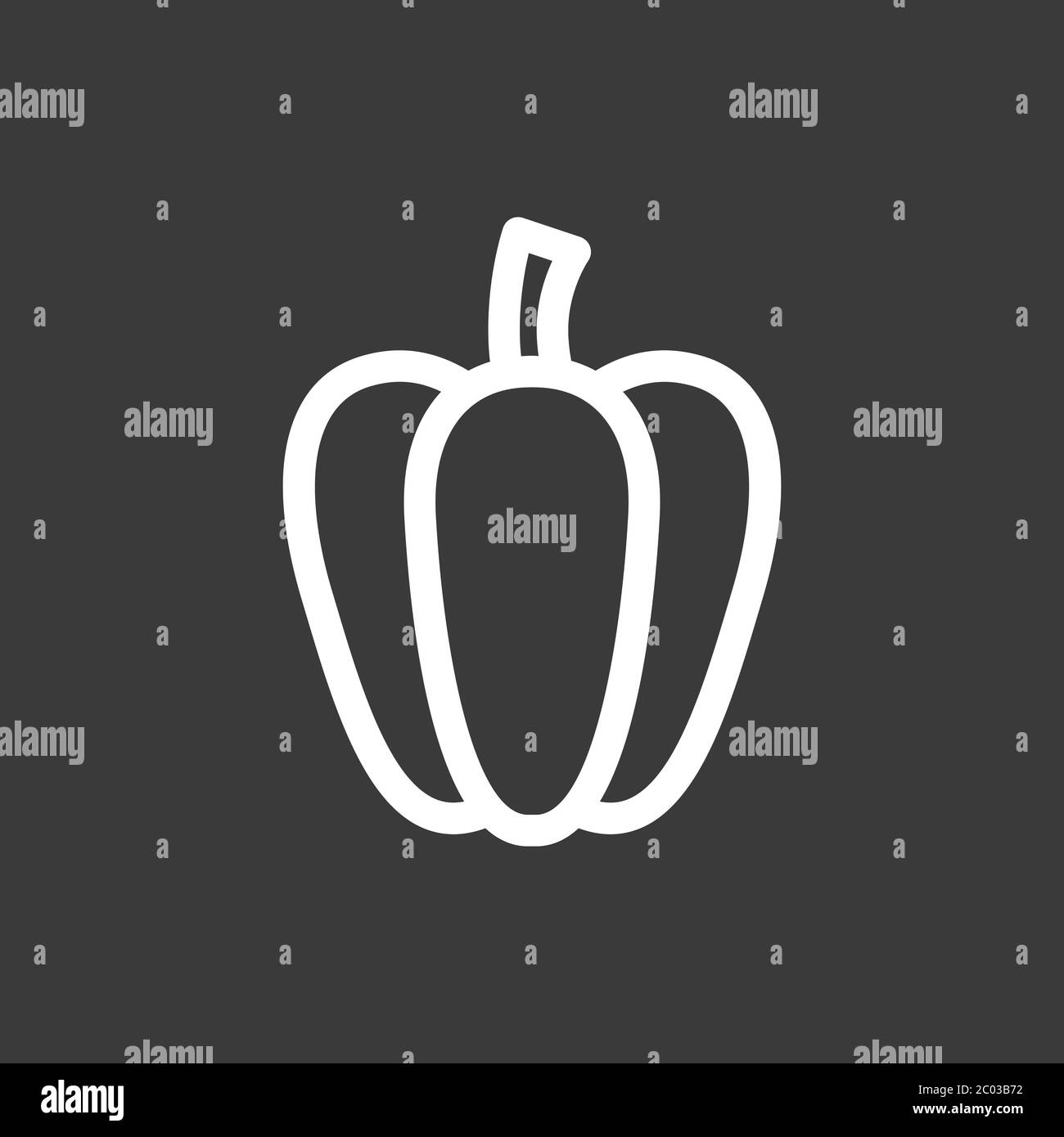 Vegetables vector icon, symbol isolated on background Stock Vector ...