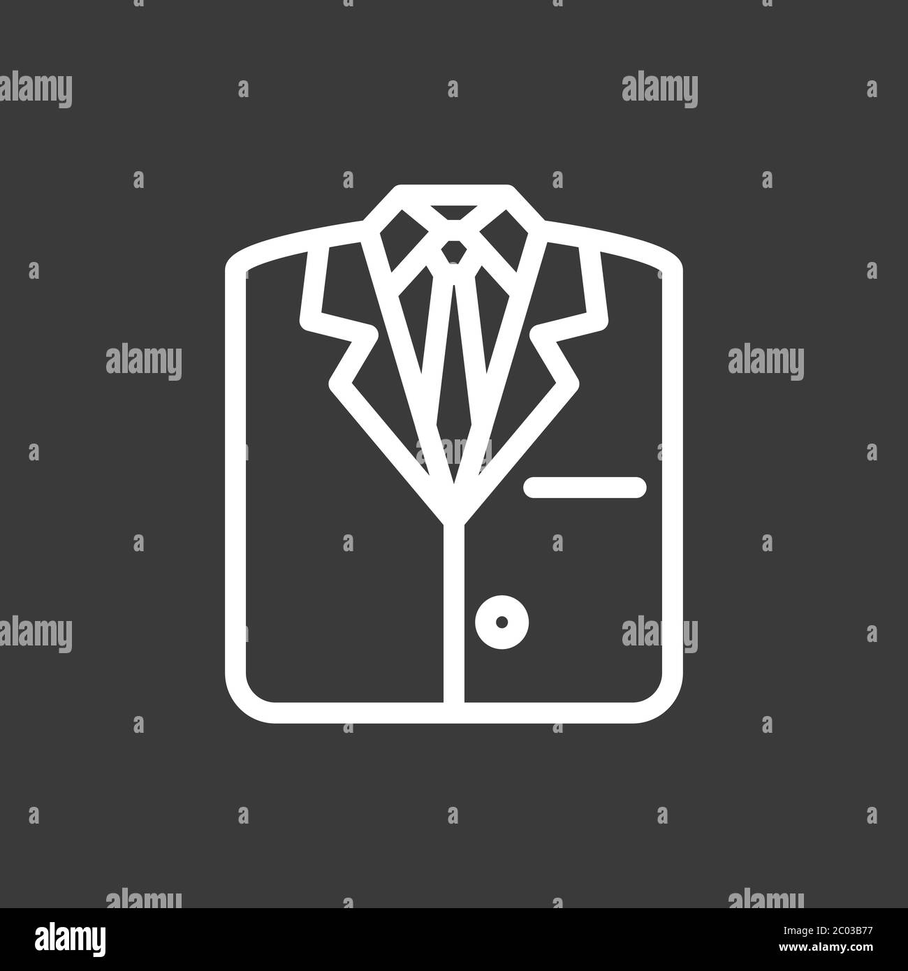 Suit vector icon symbol isolated on background.. Vector art Stock ...