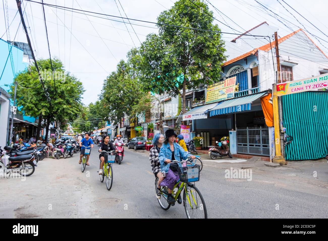 Nguyen Truong To street, new town, Hoi An, Vietnam, Asia Stock Photo ...