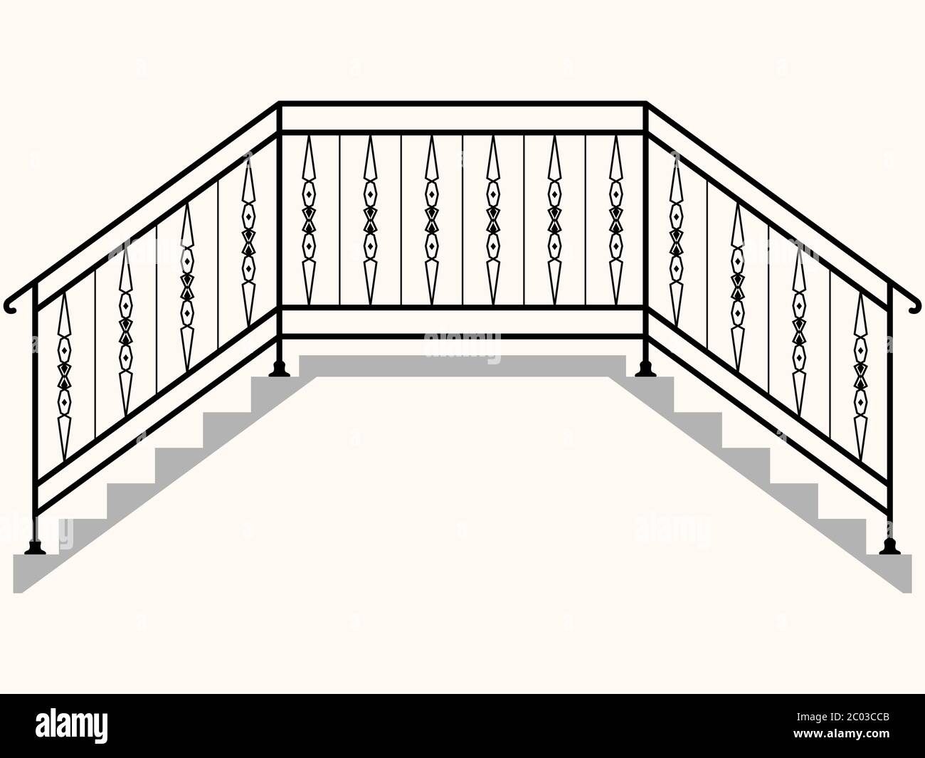 Bridge Railing Vector Illustration Stock Vector Image & Art - Alamy