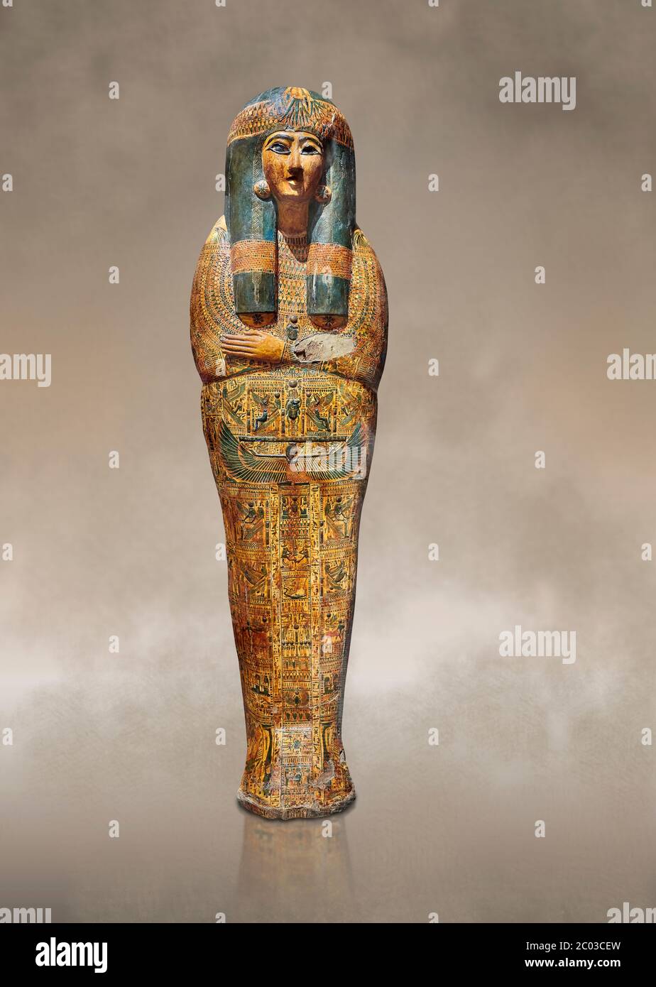 Ancient Egyptian Sarcophagus Coffin Second Sarcophagus Of King