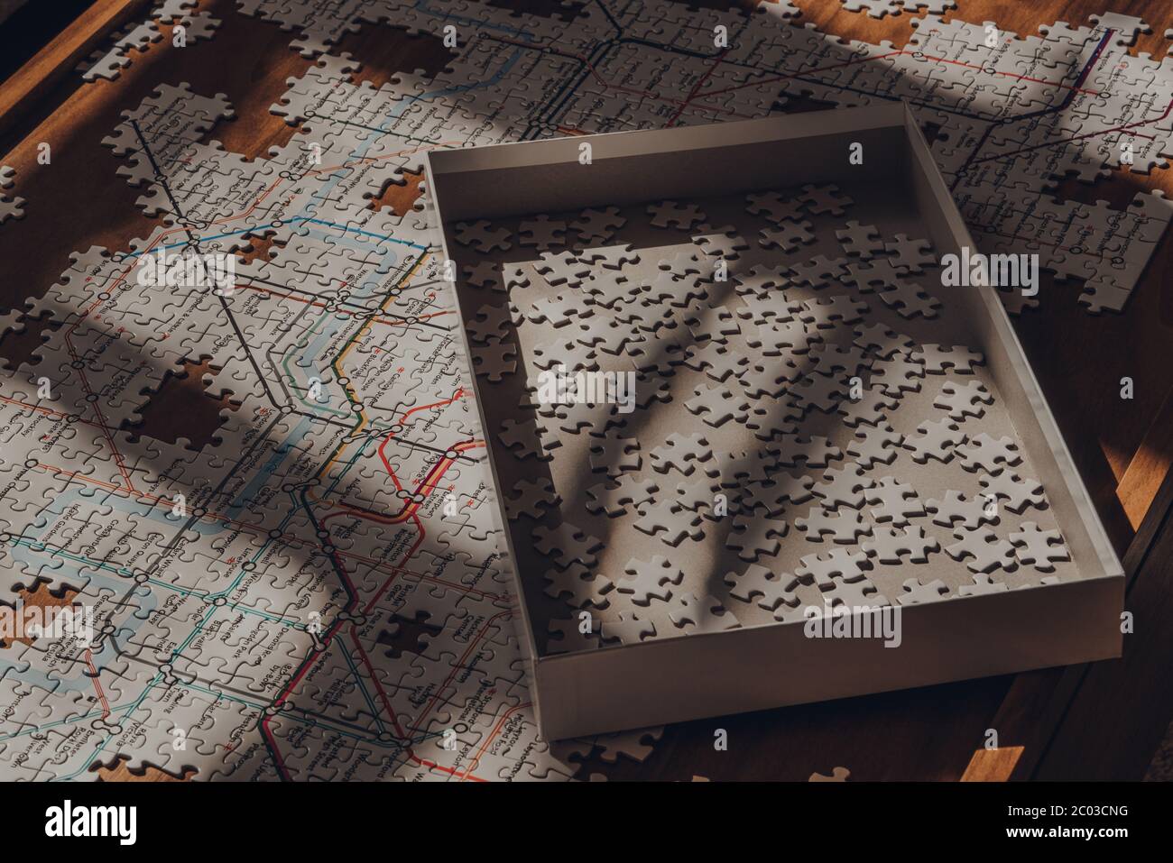 London, UK - May 18, 2020: Puzzle with iconic modern day London ...