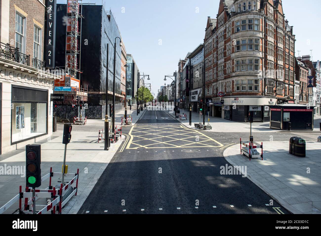 London pandemic, Empty streets, 2020 Stock Photo - Alamy