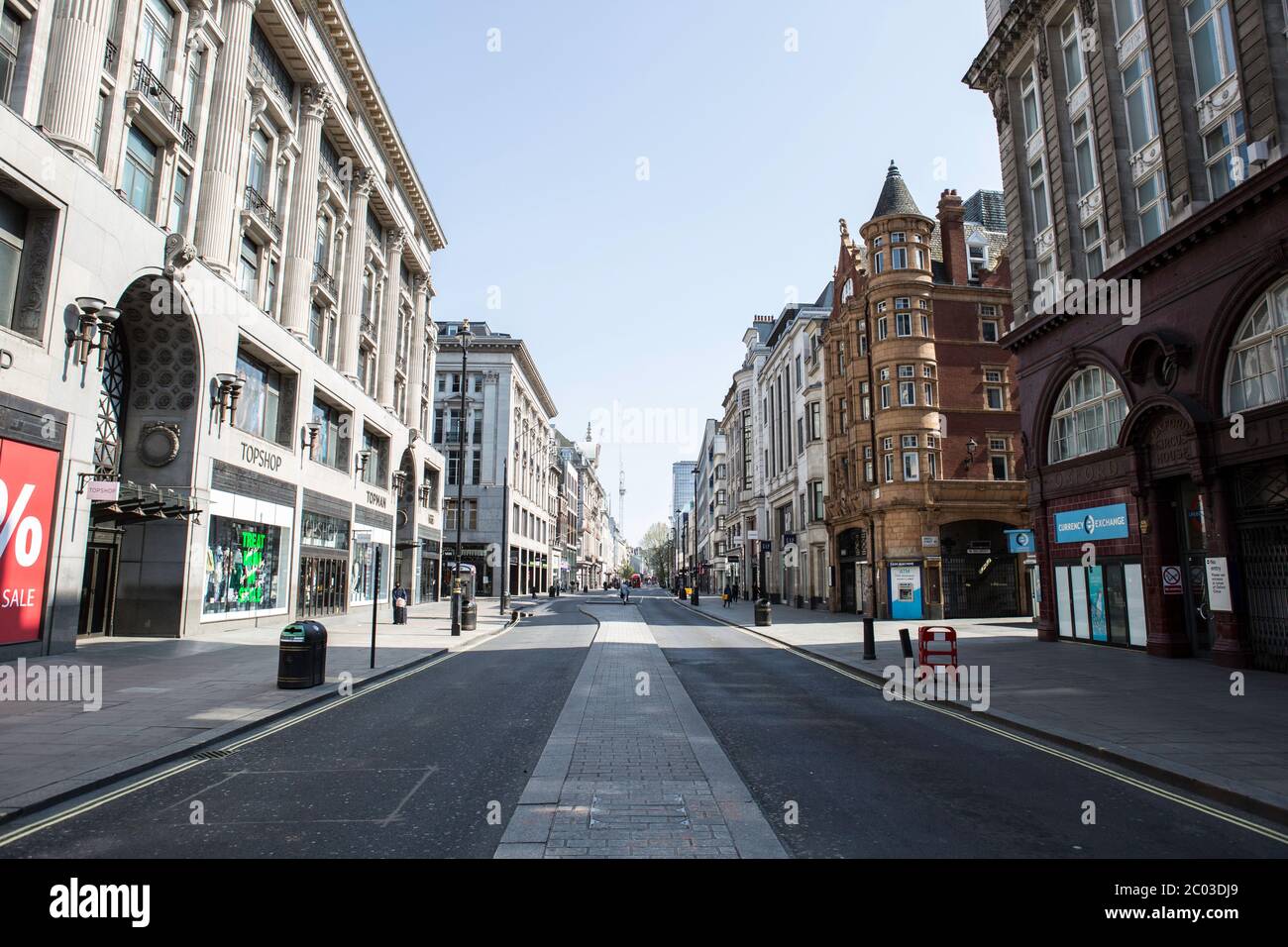 London pandemic, Empty streets, 2020 Stock Photo - Alamy