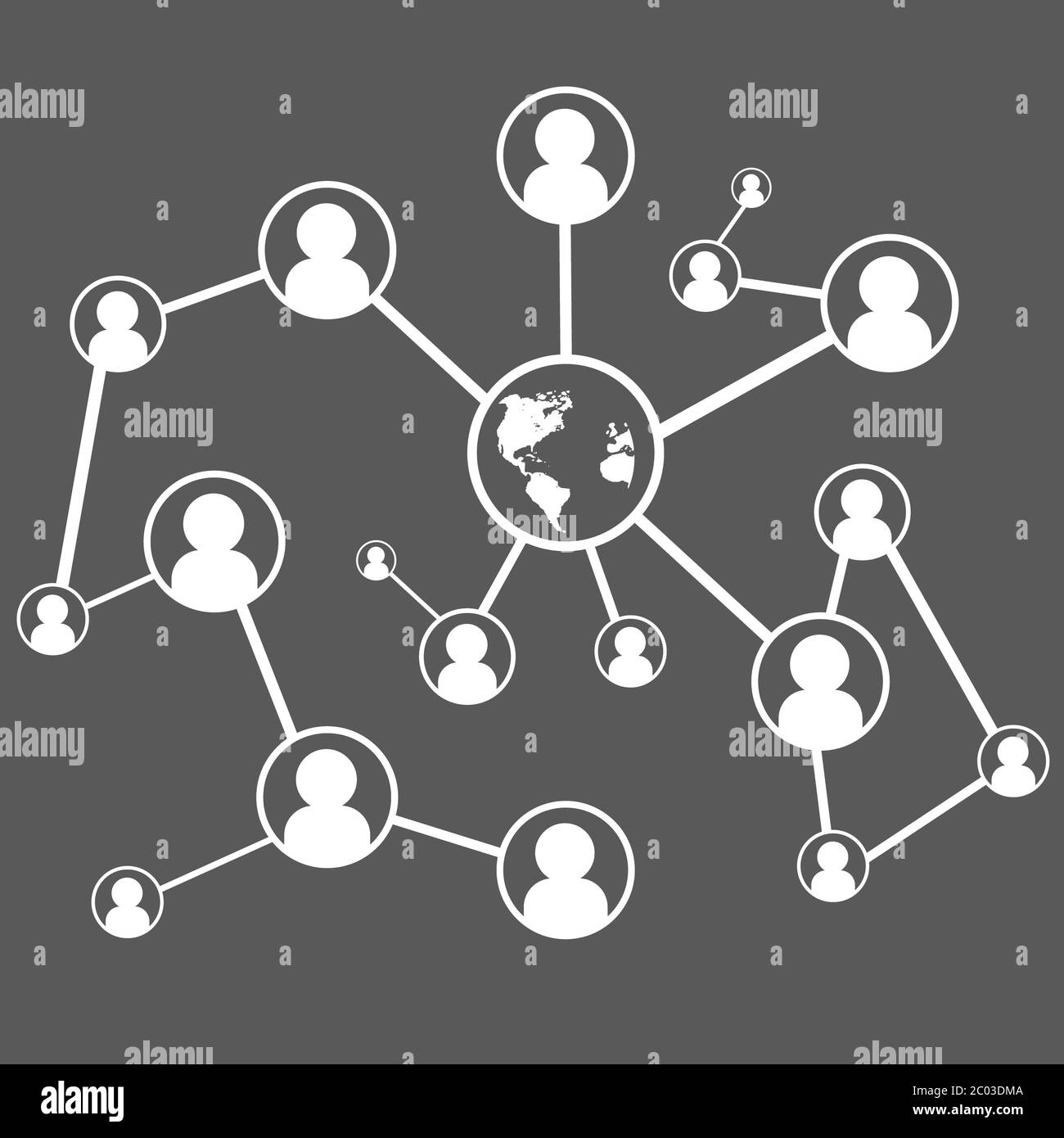 Vector social network Stock Photo - Alamy