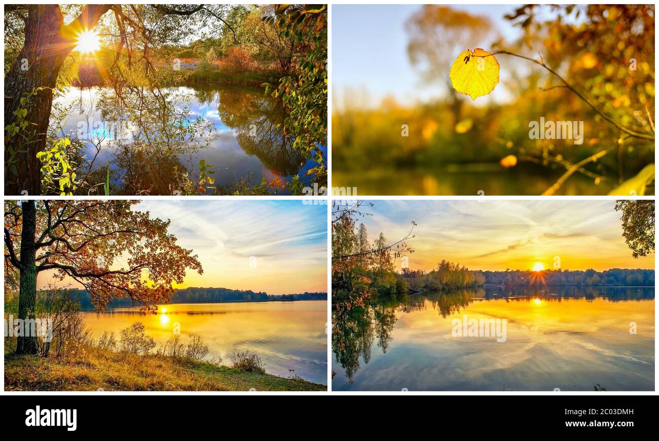 Calm landscape autumn Cut Out Stock Images & Pictures - Alamy