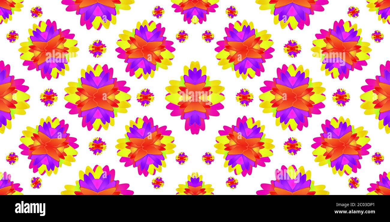 Geometric Floral Motif Modern Pattern Stock Photo - Alamy