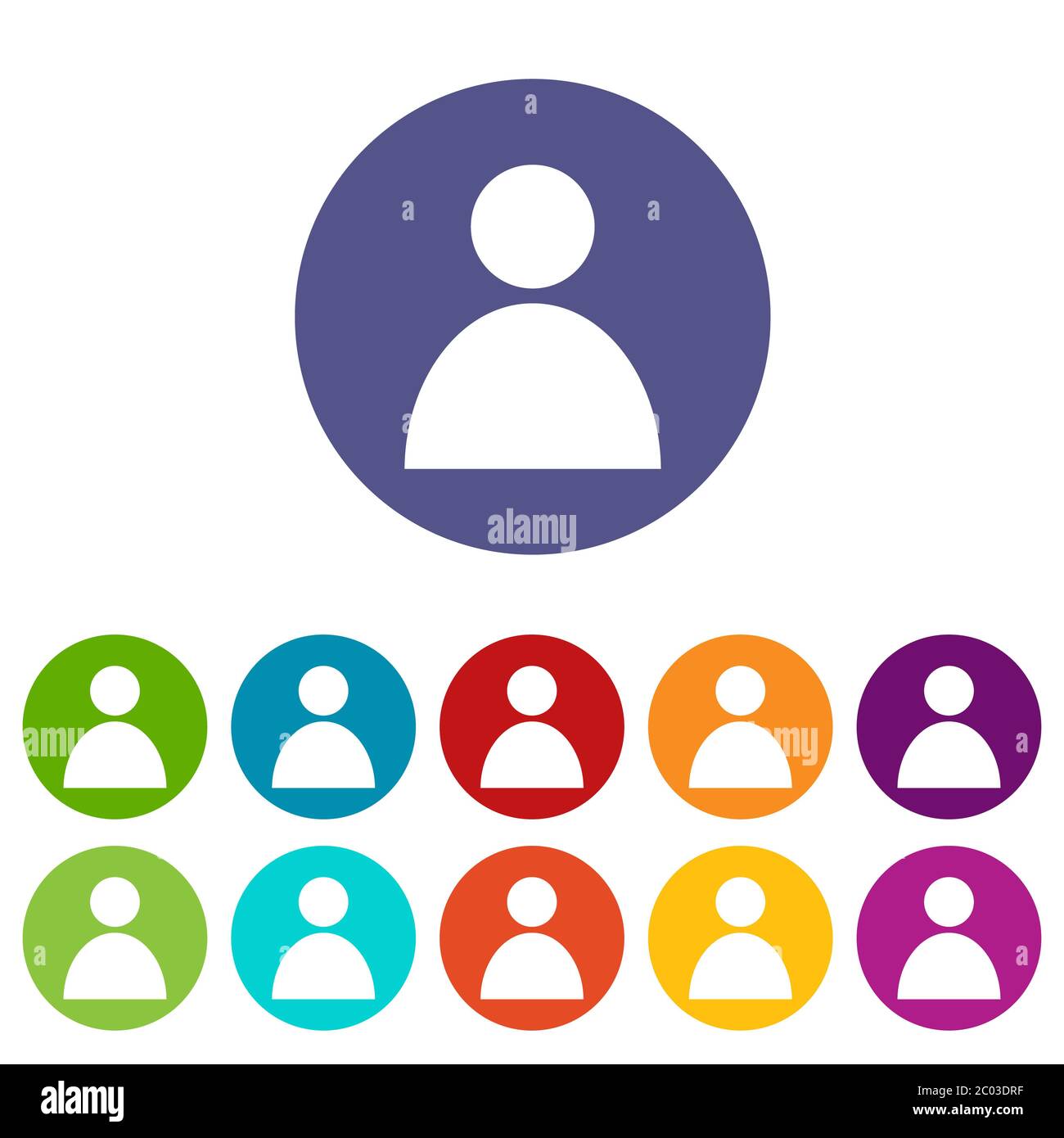 Flat icon people circle hi-res stock photography and images - Alamy