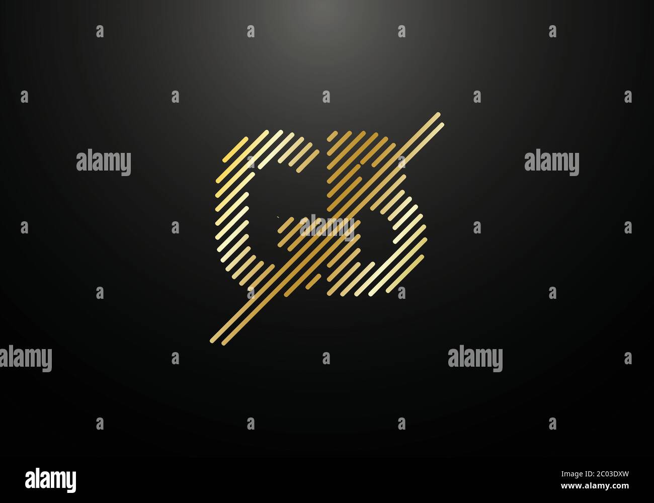Initial Monogram Letter GB Logo Design Vector Template. GB Letter Logo ...