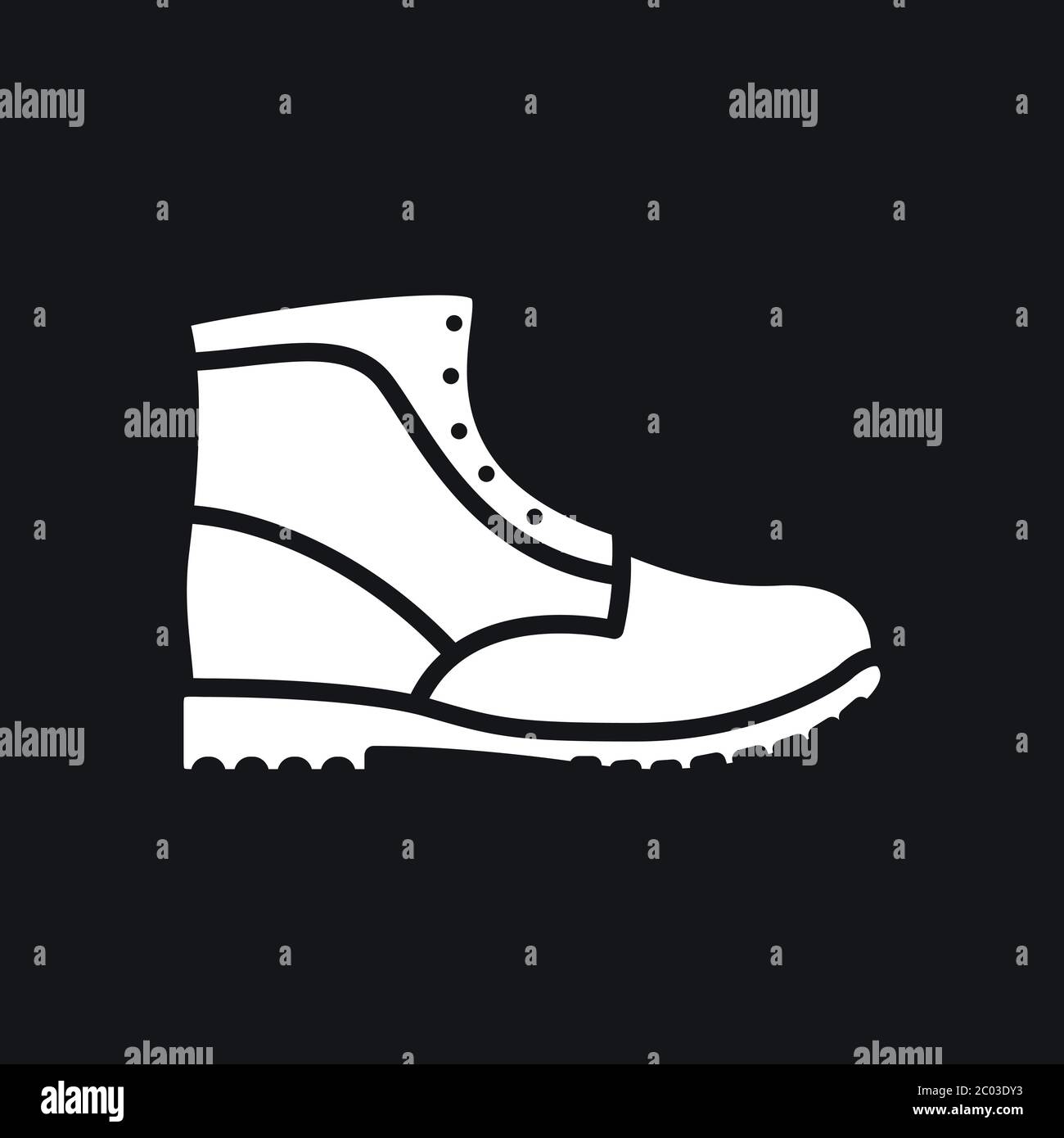 Timberland vector icon. Minimalist vector illustration of unisex modern ...