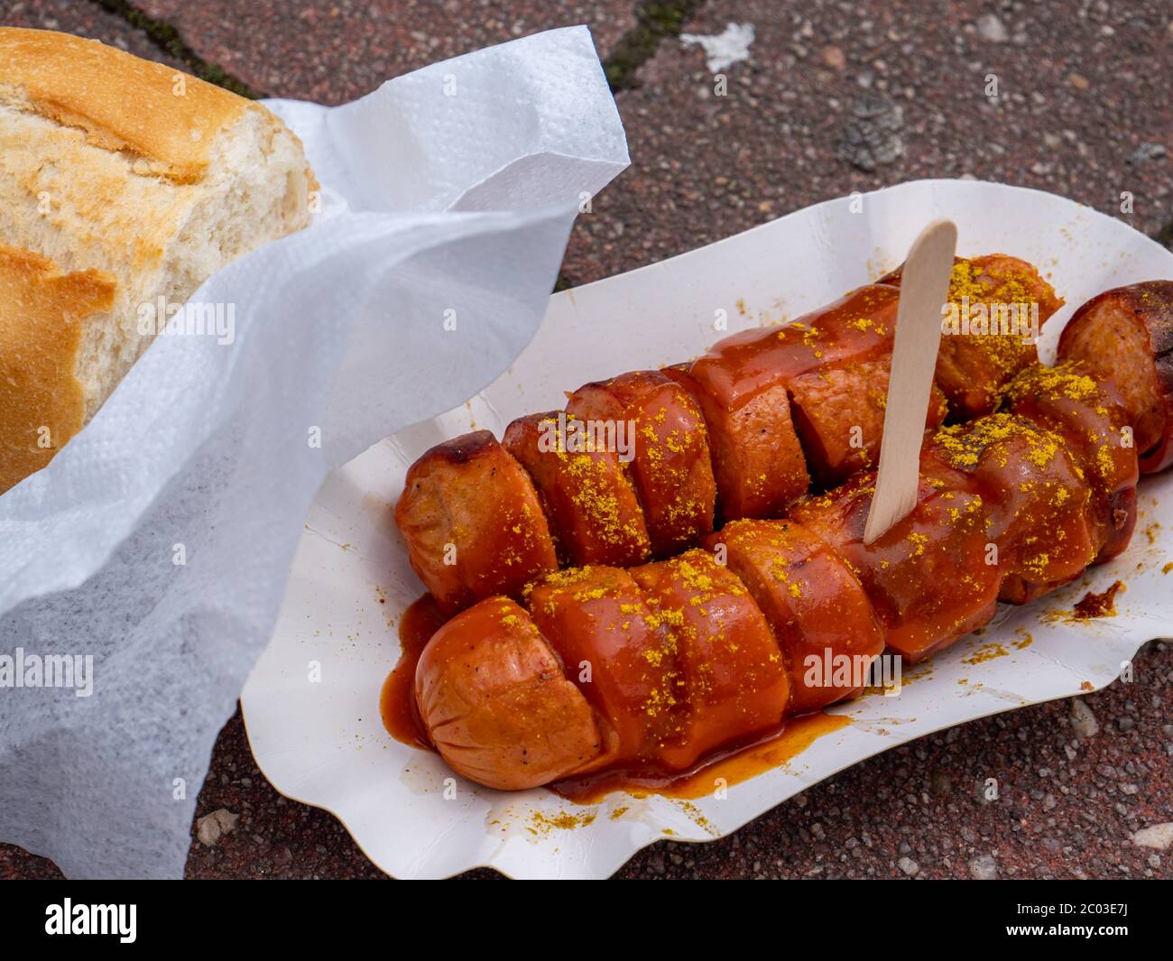 Currywurst fast food snack Germany Stock Photo - Alamy