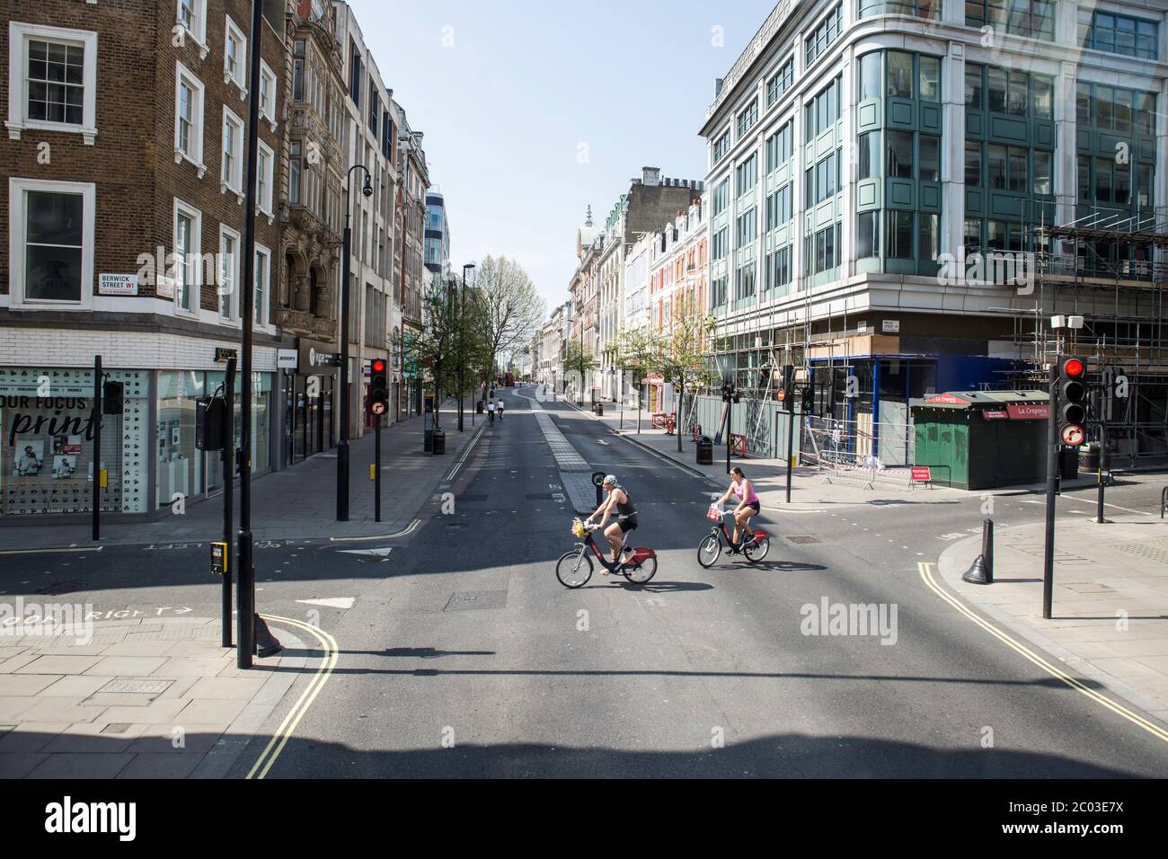 London pandemic, Empty streets, 2020 Stock Photo - Alamy