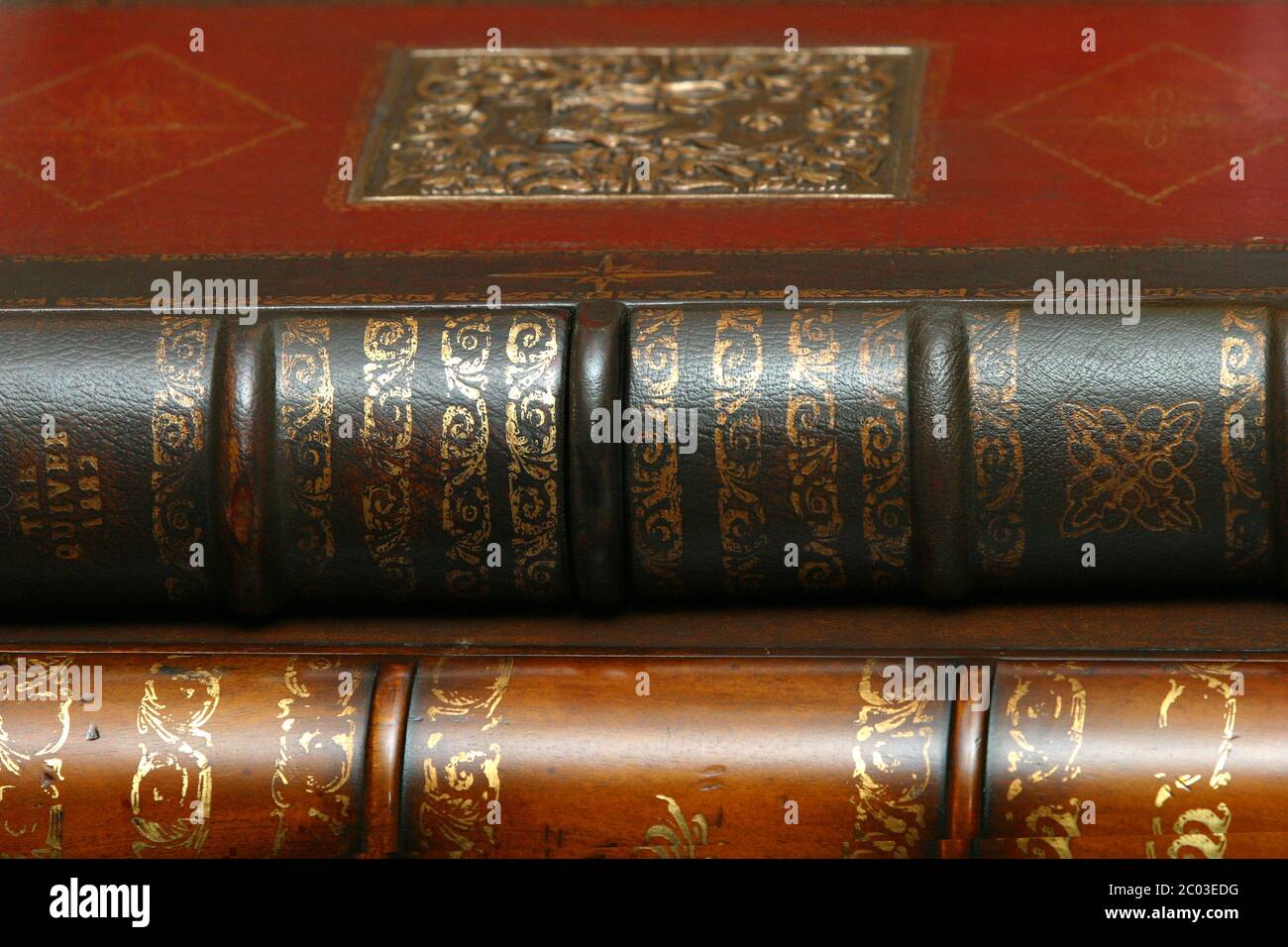 Two ancient books Stock Photo - Alamy
