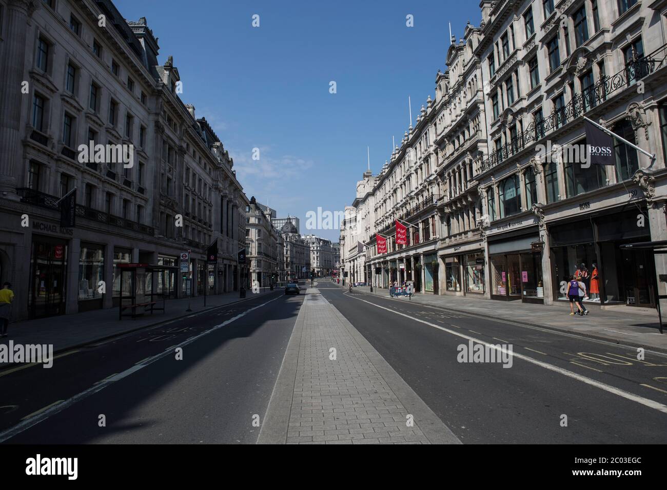 London pandemic, Empty streets, 2020 Stock Photo - Alamy